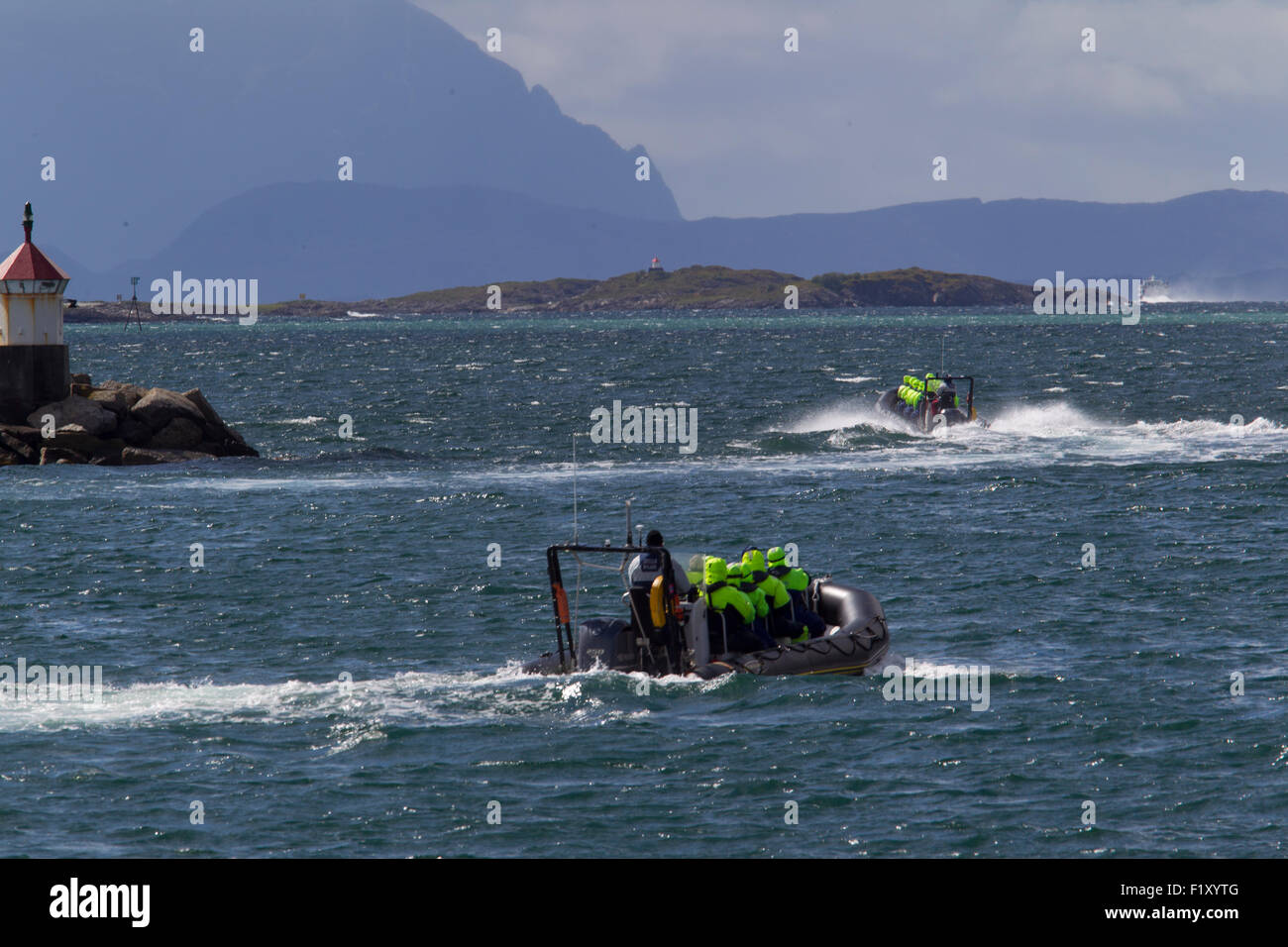 Rough sea boat hi-res stock photography and images - Alamy