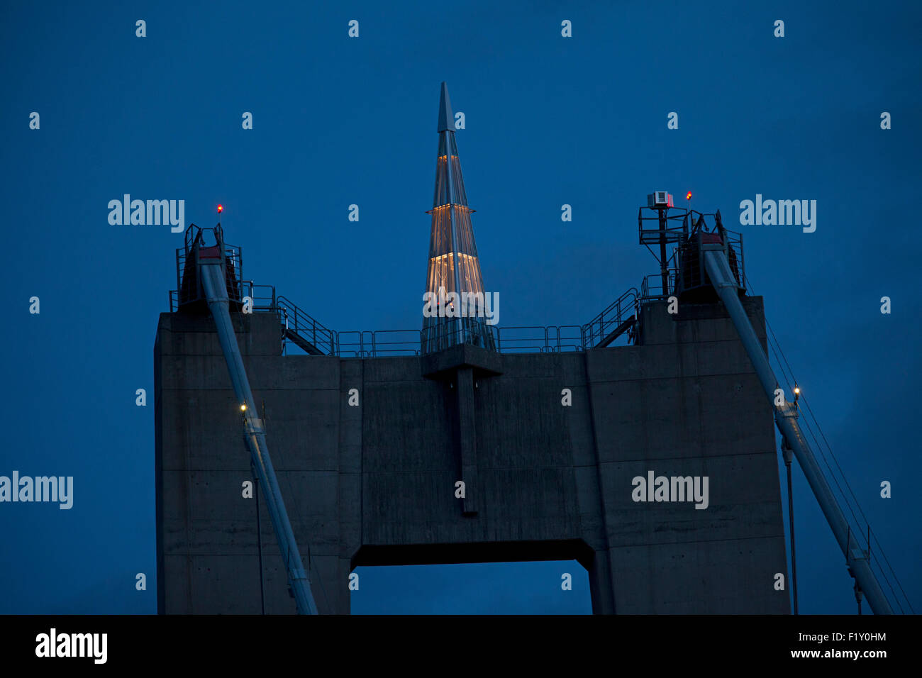 Night images over a large beautiful bridge in Sweden Stock Photo - Alamy