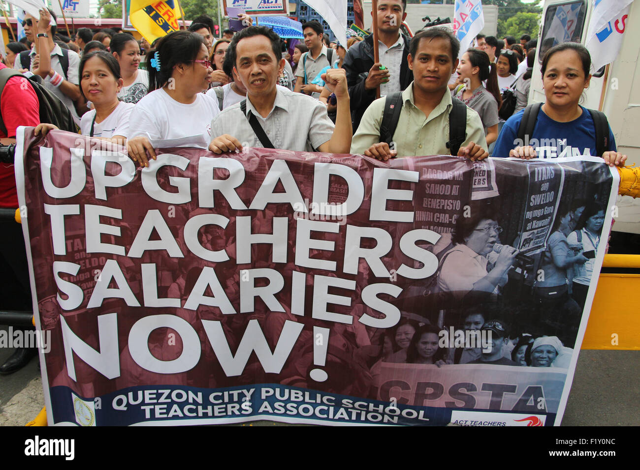 Philippines. 08th Sep, 2015. Thousands of teachers from the Alliance of ...