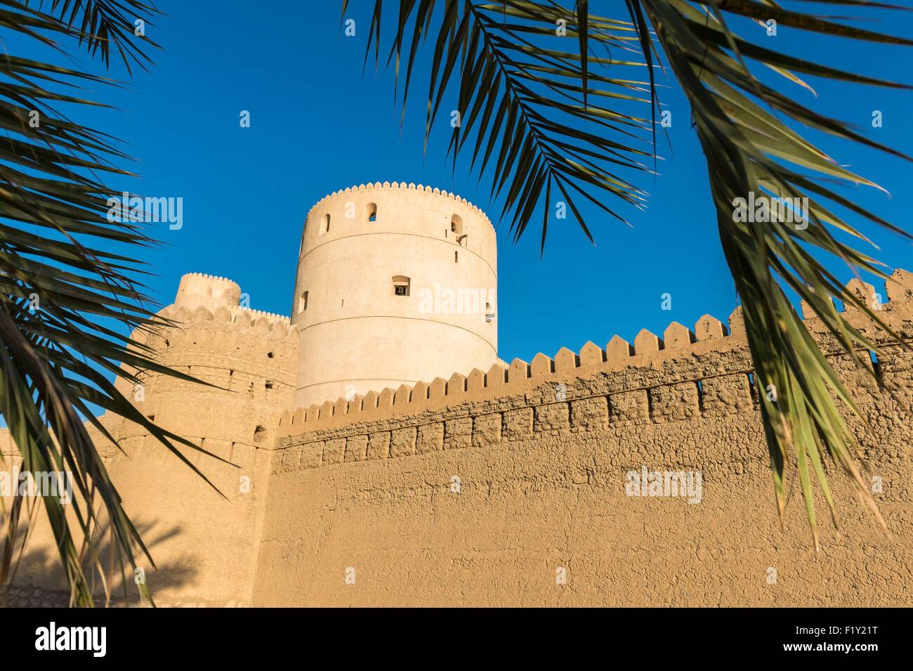 Sultanate of Oman, gouvernorate of Al-Batina, Rustaq, the fort Stock ...