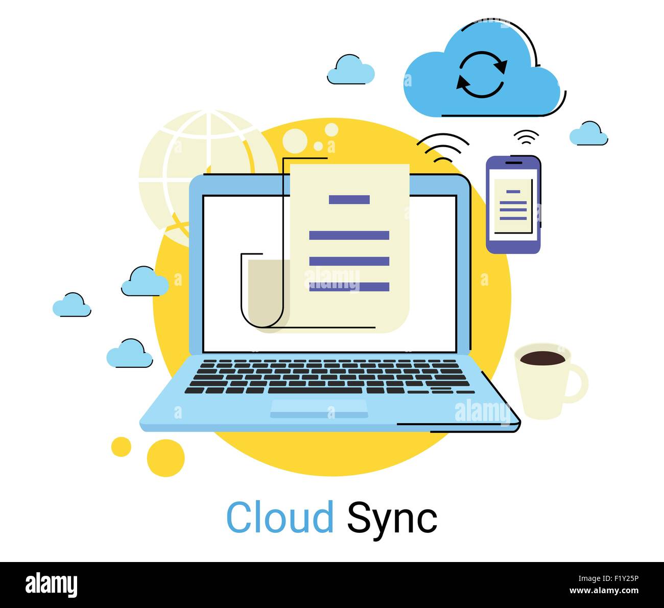 Multi cloud internet Stock Vector Images - Alamy