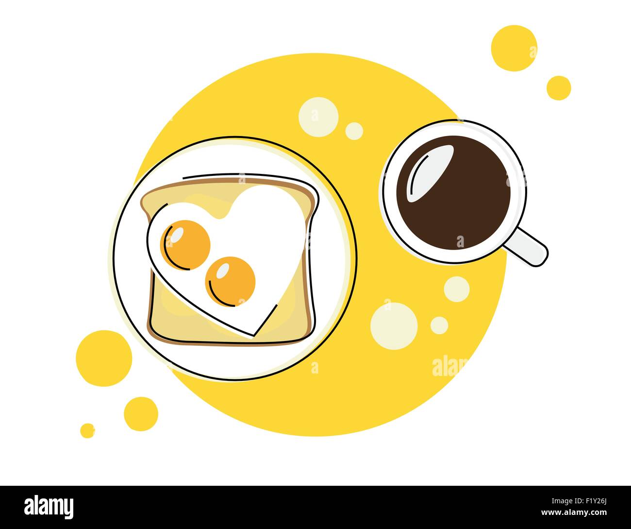 Good morning text cup Stock Vector Images - Alamy