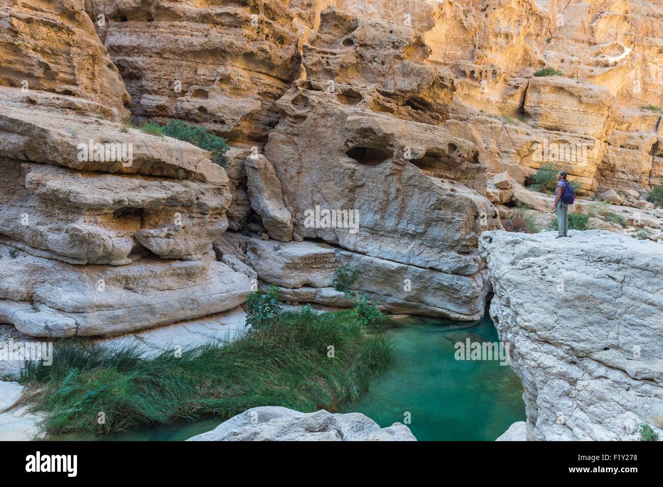 Sultanate of Oman, gouvernorate of Ash Sharqiyah, Wadi ash Shab Stock ...