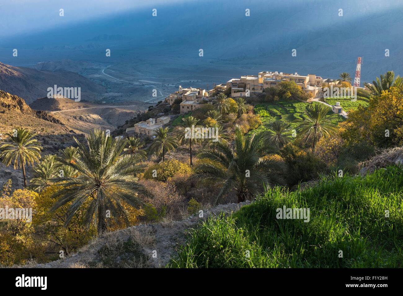Sultanate of Oman, gouvernorate of Al-Batinah, Al Hajar Mountains range ...