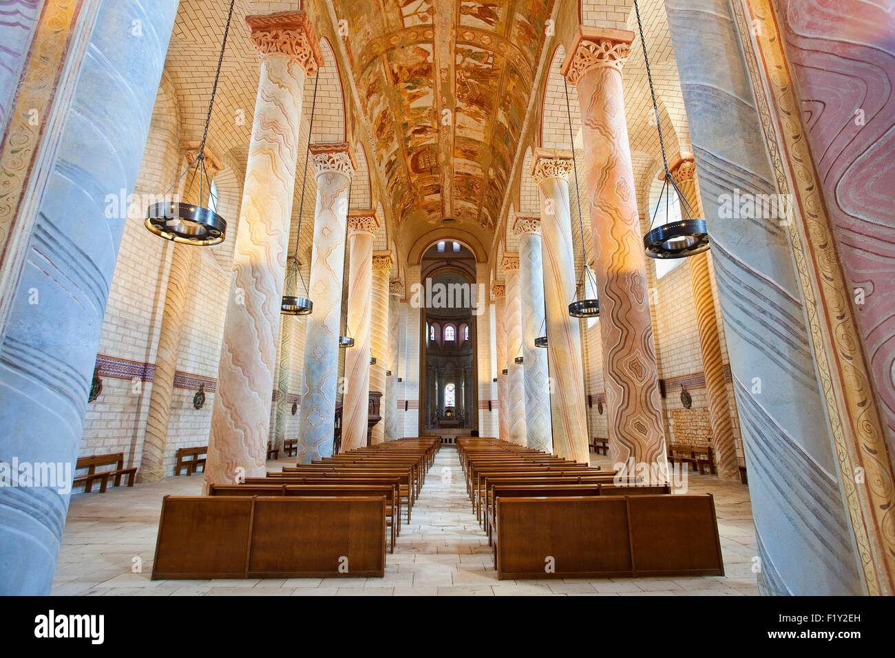 Abbey Church Of Saint Savin Sur Gartempe High Resolution Stock ...