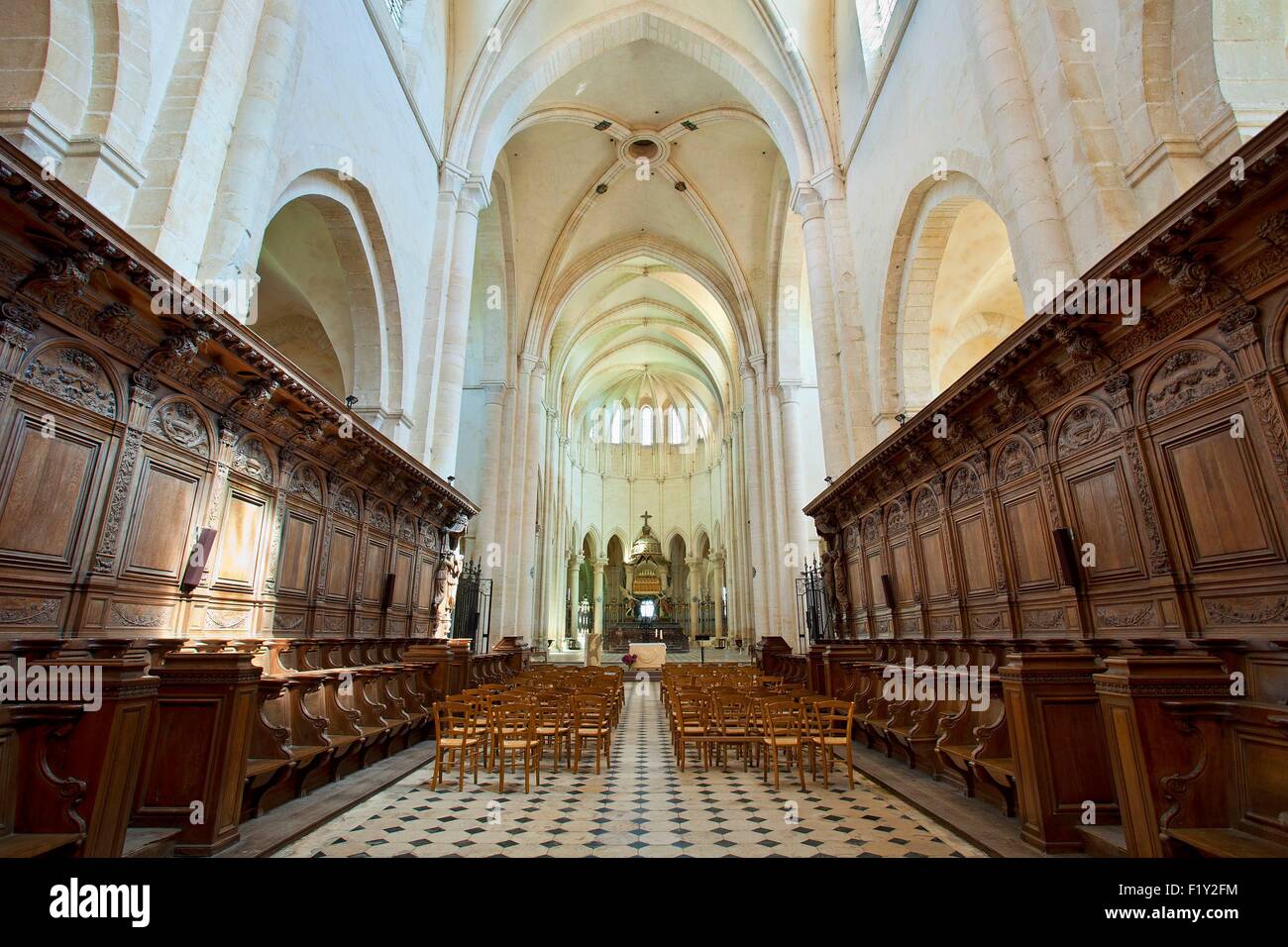 France, Yonne, former Cistercian abbey of Pontigny Stock Photo - Alamy