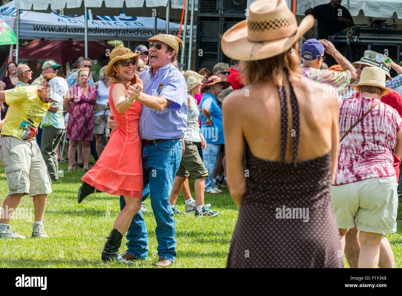 united States, Louisiana, Lafayette, Acadian and Creol music festival ...