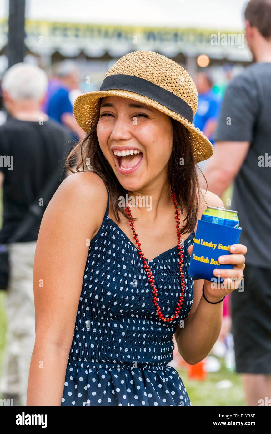 united States, Louisiana, Lafayette, Acadian and Creol music festival ...