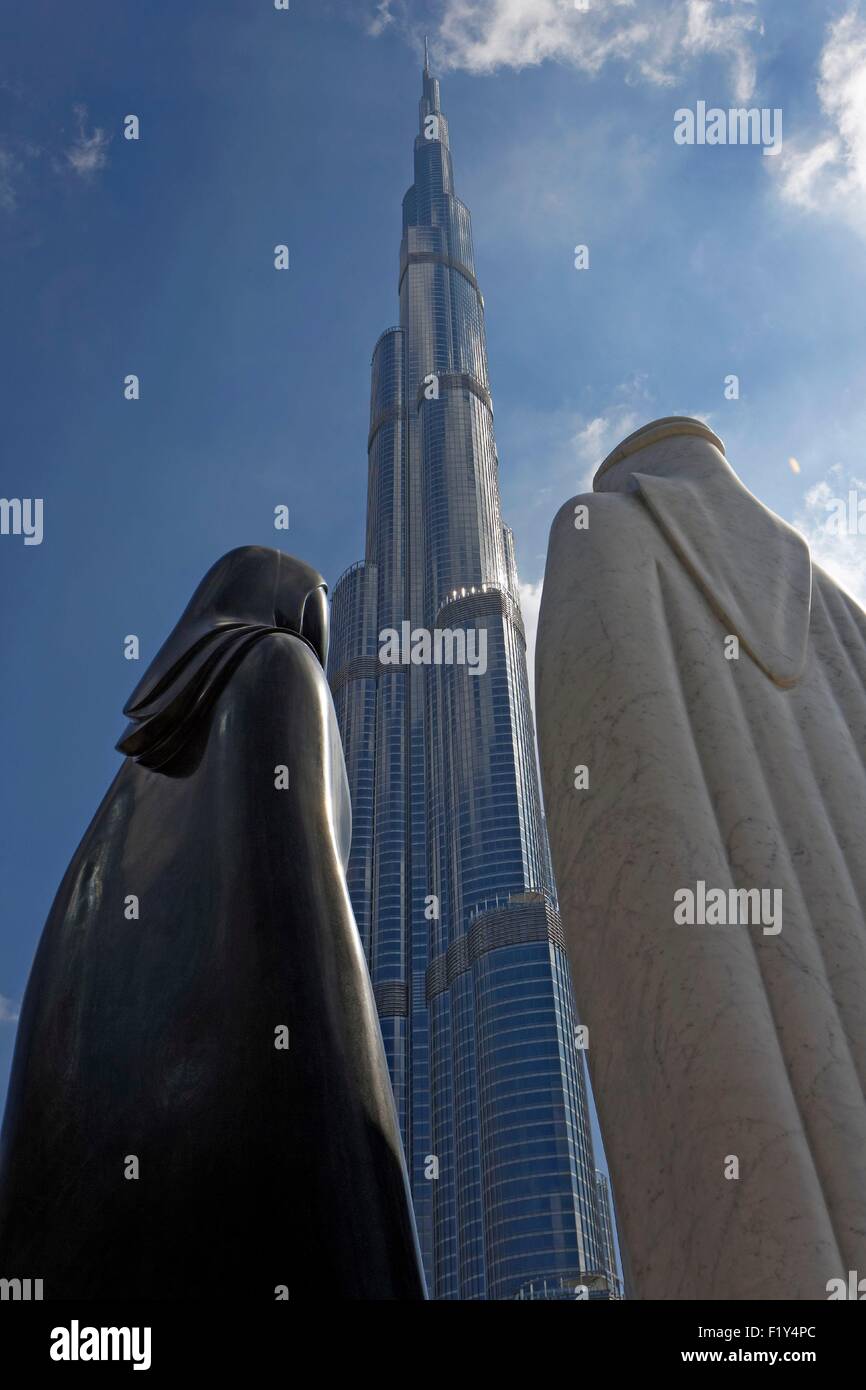 United Arab Emirates, Dubai, Downtown Dubai, Burj Khalifa, the tallest ...