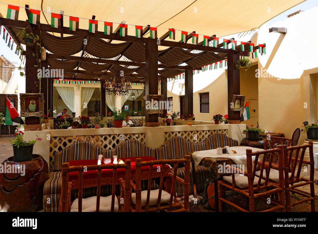 United Arab Emirates, Dubai, Bur Dubai, Local House restaurant Stock ...