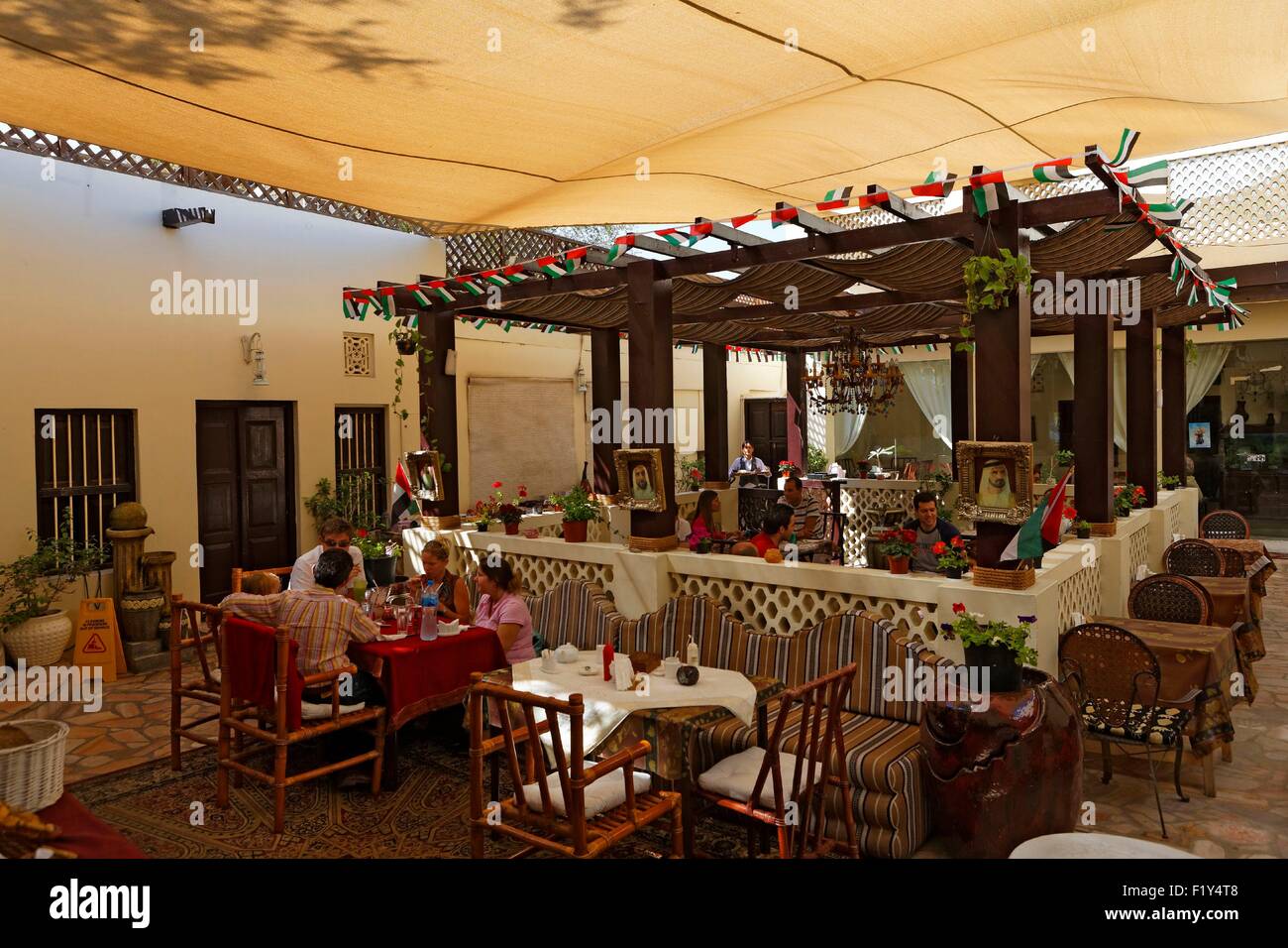 United Arab Emirates, Dubai, Bur Dubai, Local House restaurant Stock ...