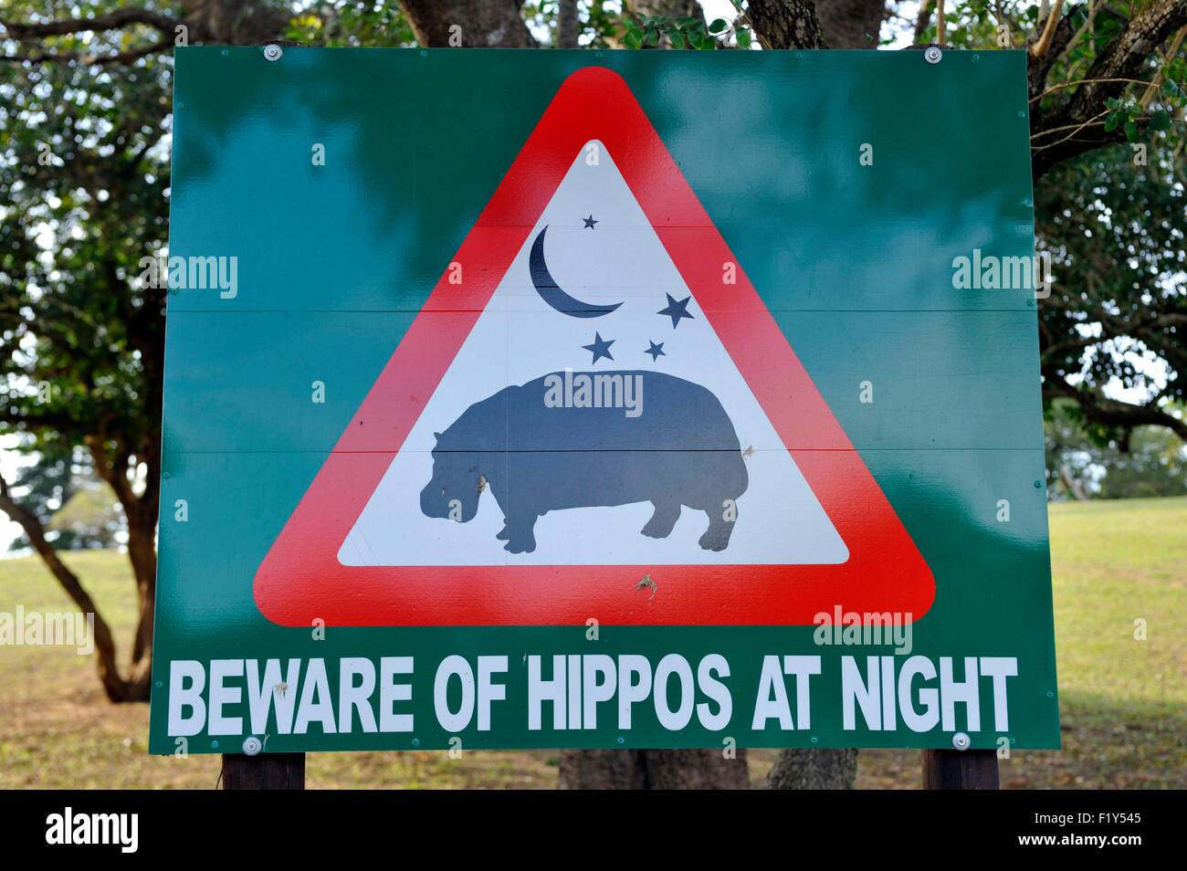 South Africa, Kwazulu Natal, St Lucia, Estuary of St Lucia, danger ...