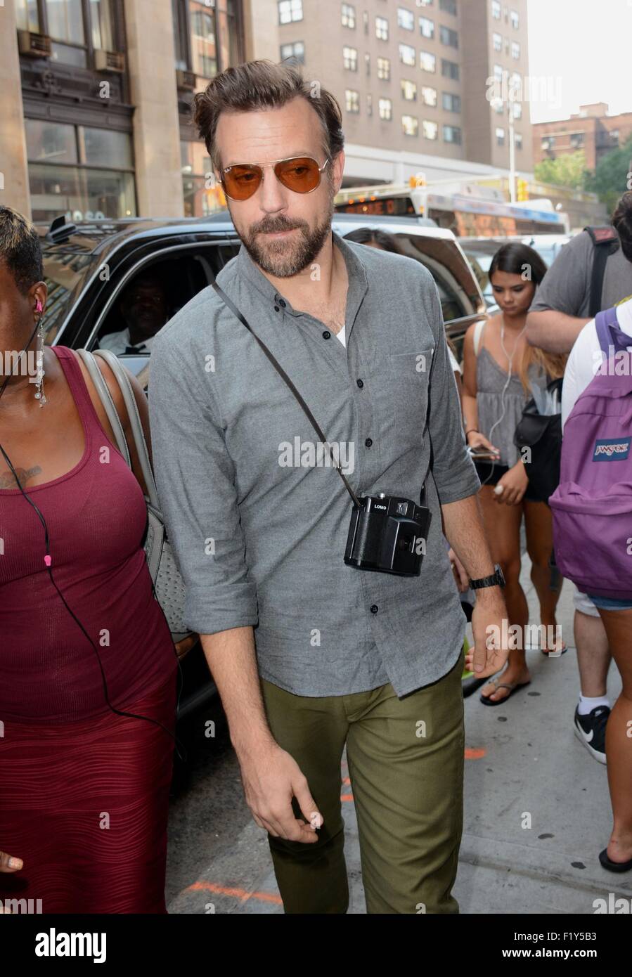 New York, NY, USA. 8th Sep, 2015. Jason Sudeikis at HuffPost Live out ...