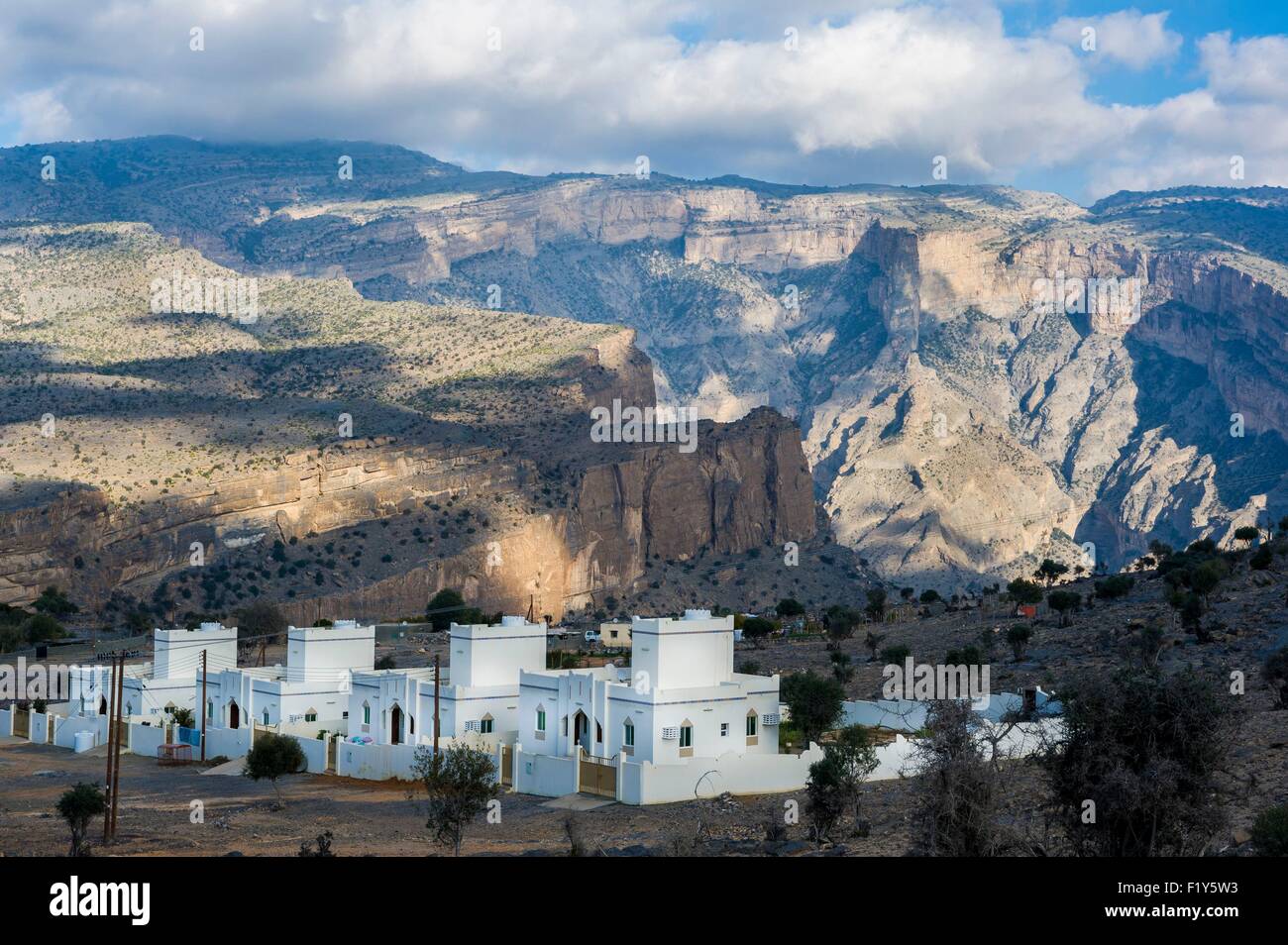 Oman, Djebel Shams, Oman Grand Canyon Stock Photo - Alamy