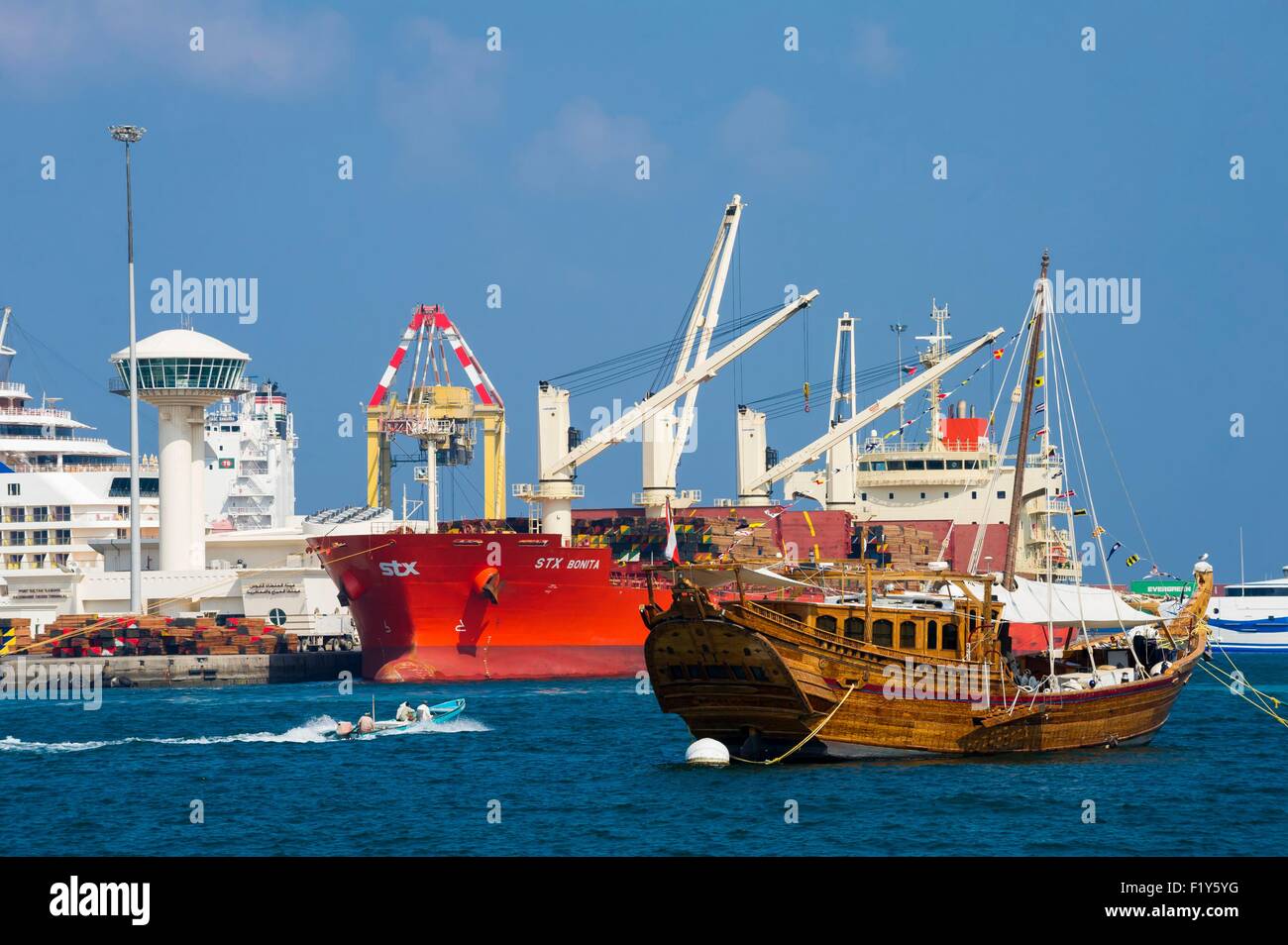 Oman, Muscat, Muttrah port Stock Photo - Alamy