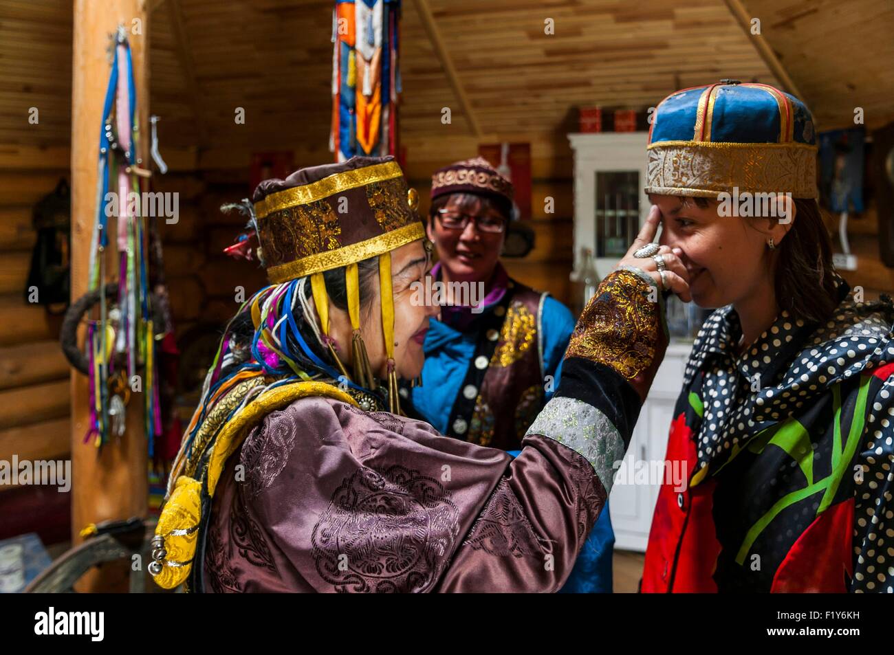 Russia, Siberia, Republic of Buryatia, Ust Orda Chantanova Tamara ...