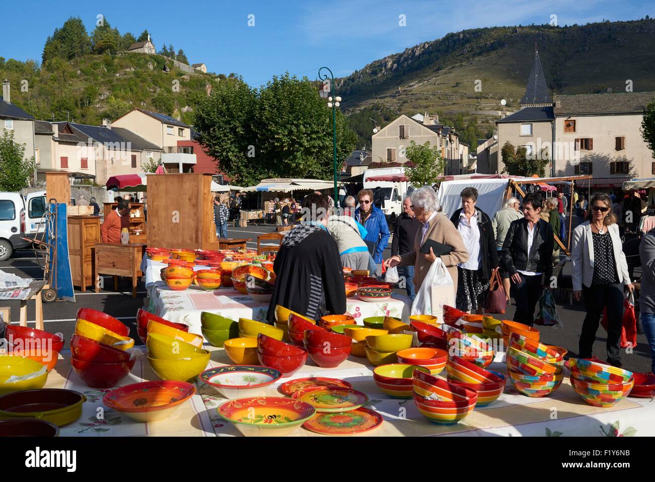 France, Lozere, the Causses and the Cevennes, Mediterranean agro ...