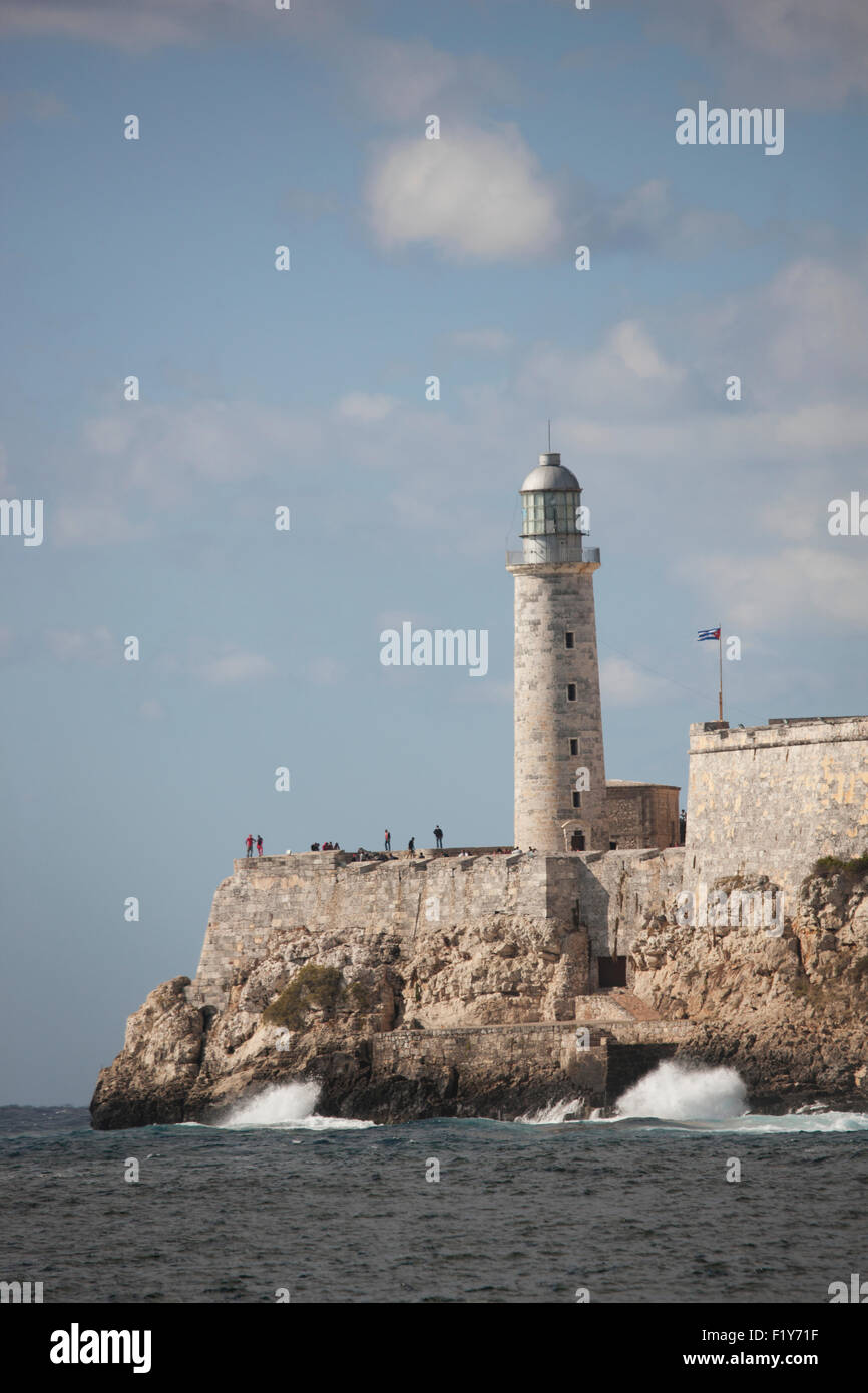 El morro castle lighthouse and clouds hi-res stock photography and ...