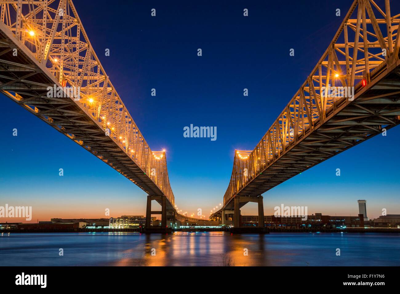 United States, Louisiana, New Orleans, the Crescent City Connection ...