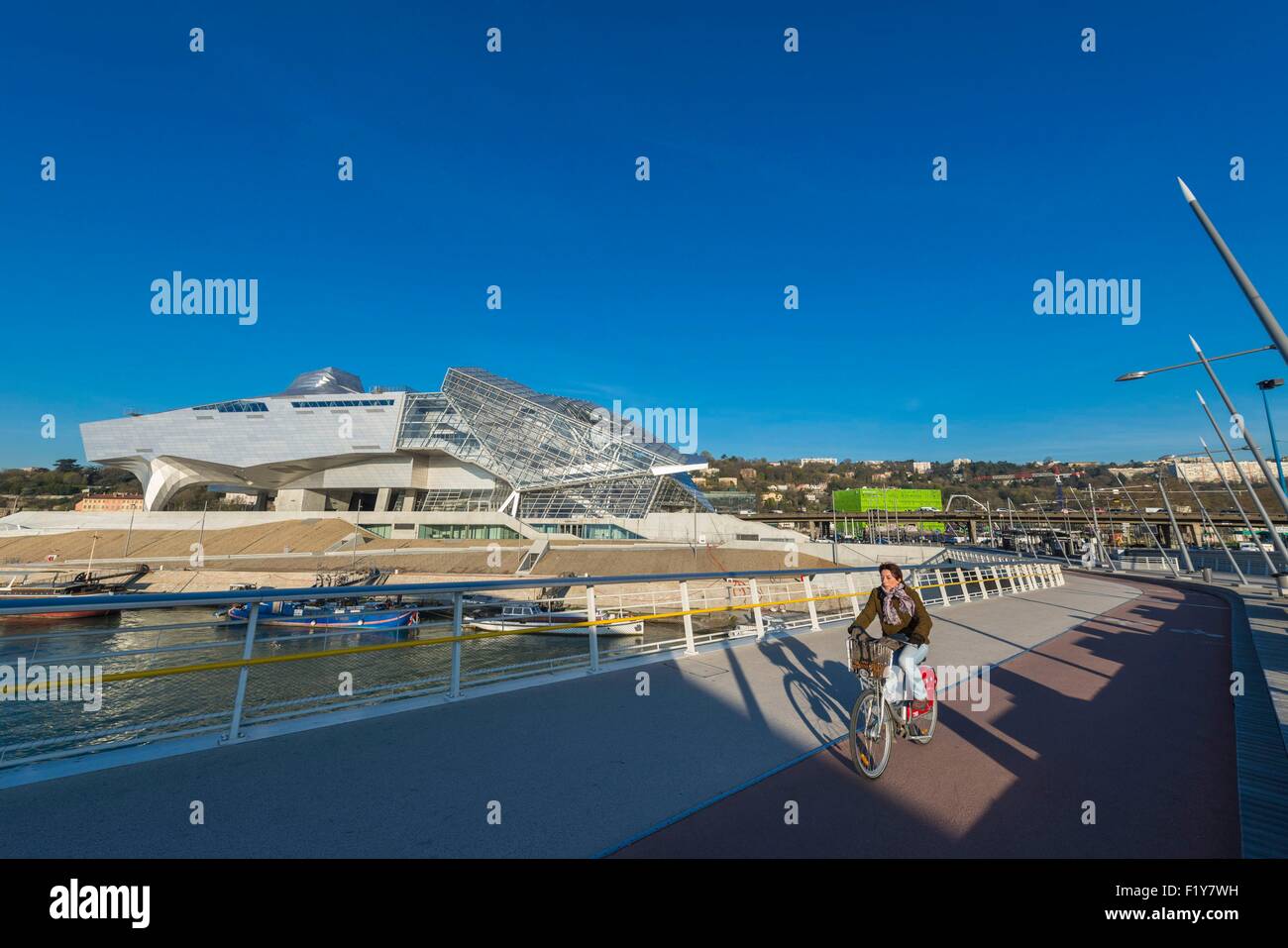 France, Rhone, Lyon, La Confluence district south of the Presqu'ile ...