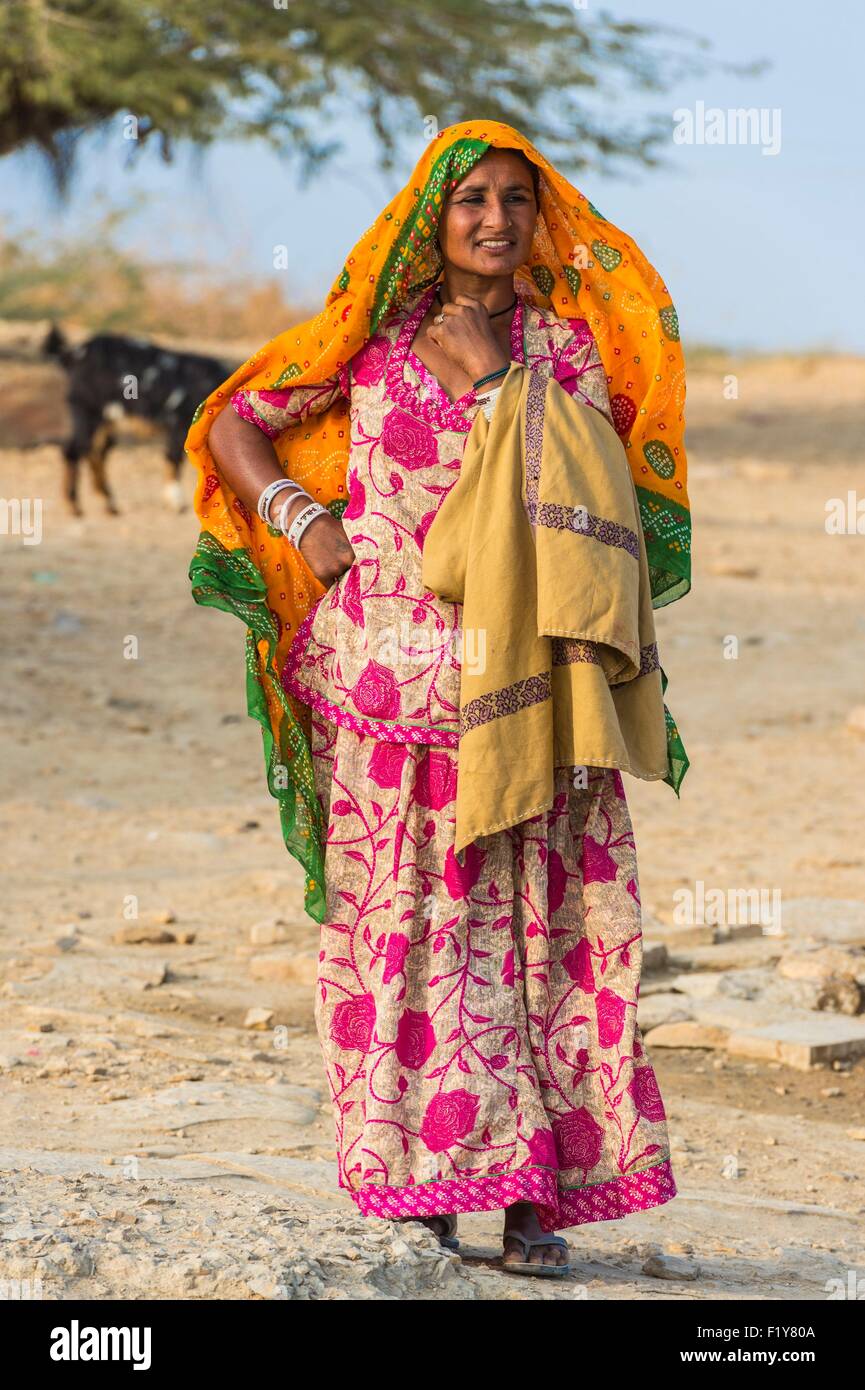 India, Rajasthan state, Jaisalmer, gipsy village Stock Photo - Alamy