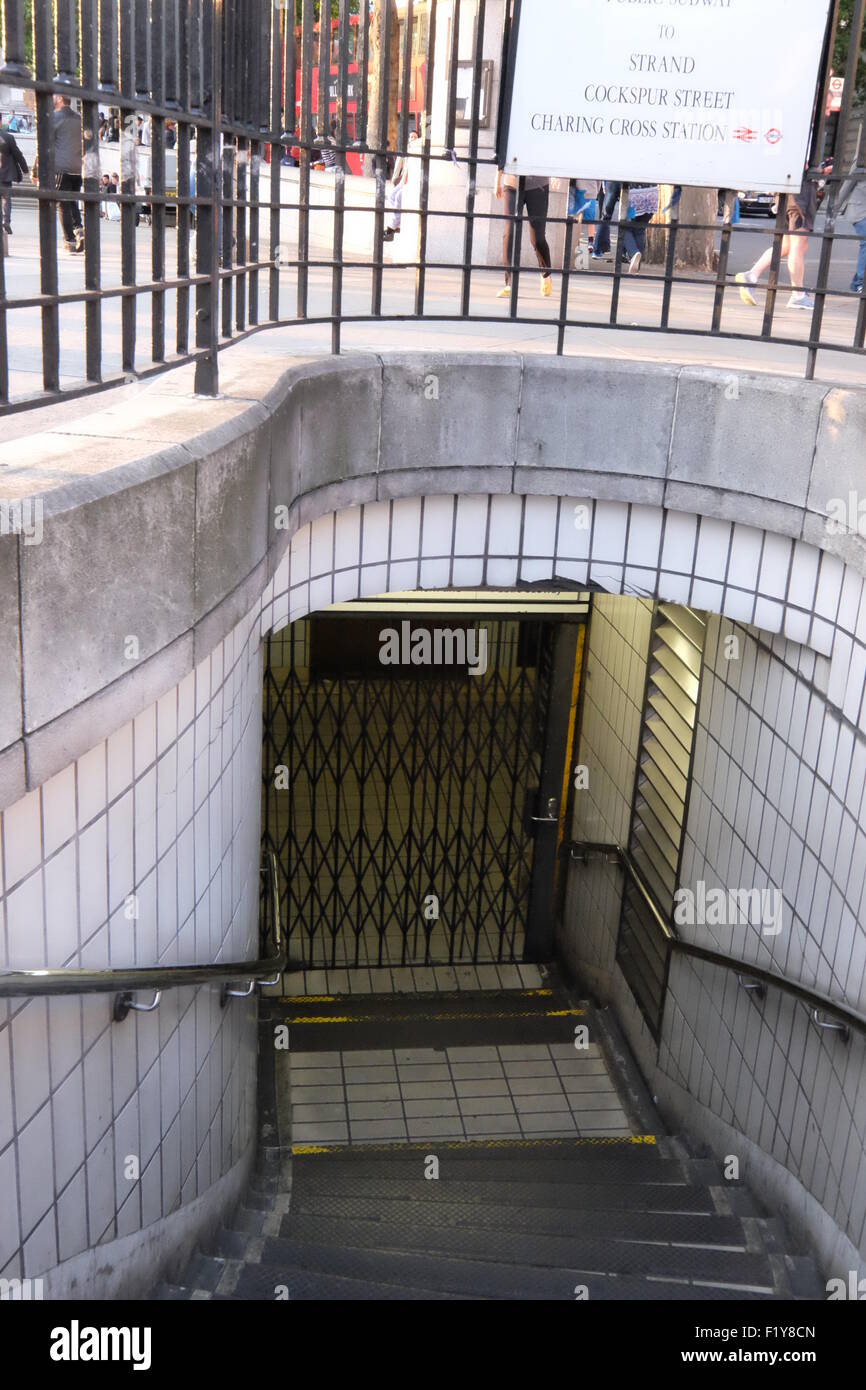 Gates closed at London Tube Stations for a Strike Featuring: Atmosphere ...