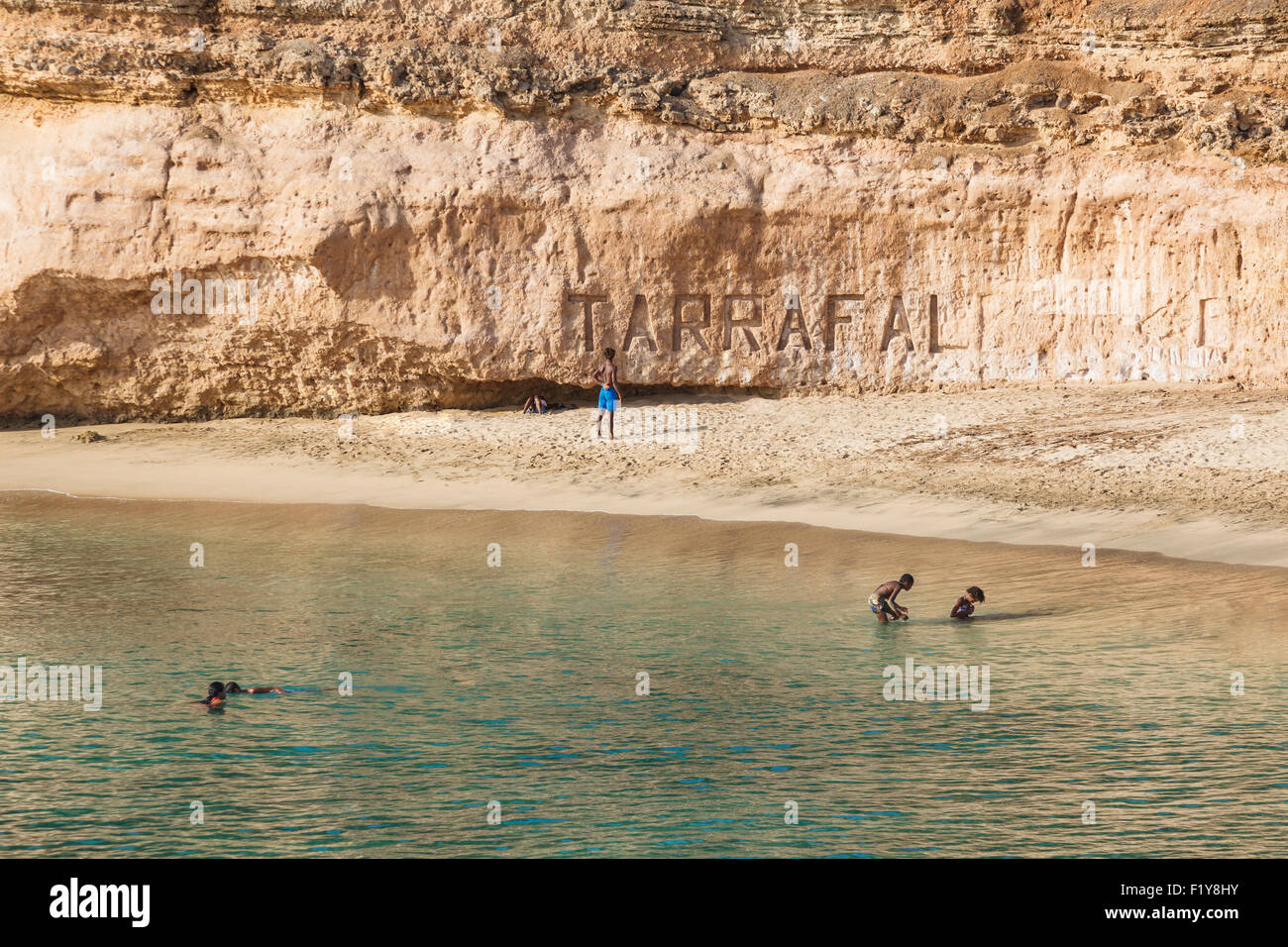 Tarrafal beach in Santiago island in Cape Verde - Cabo Verde Stock ...