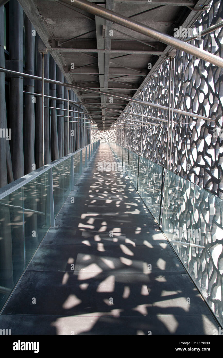 The staircase and walkways of the MuCEM, Museum of the Civilisations of ...