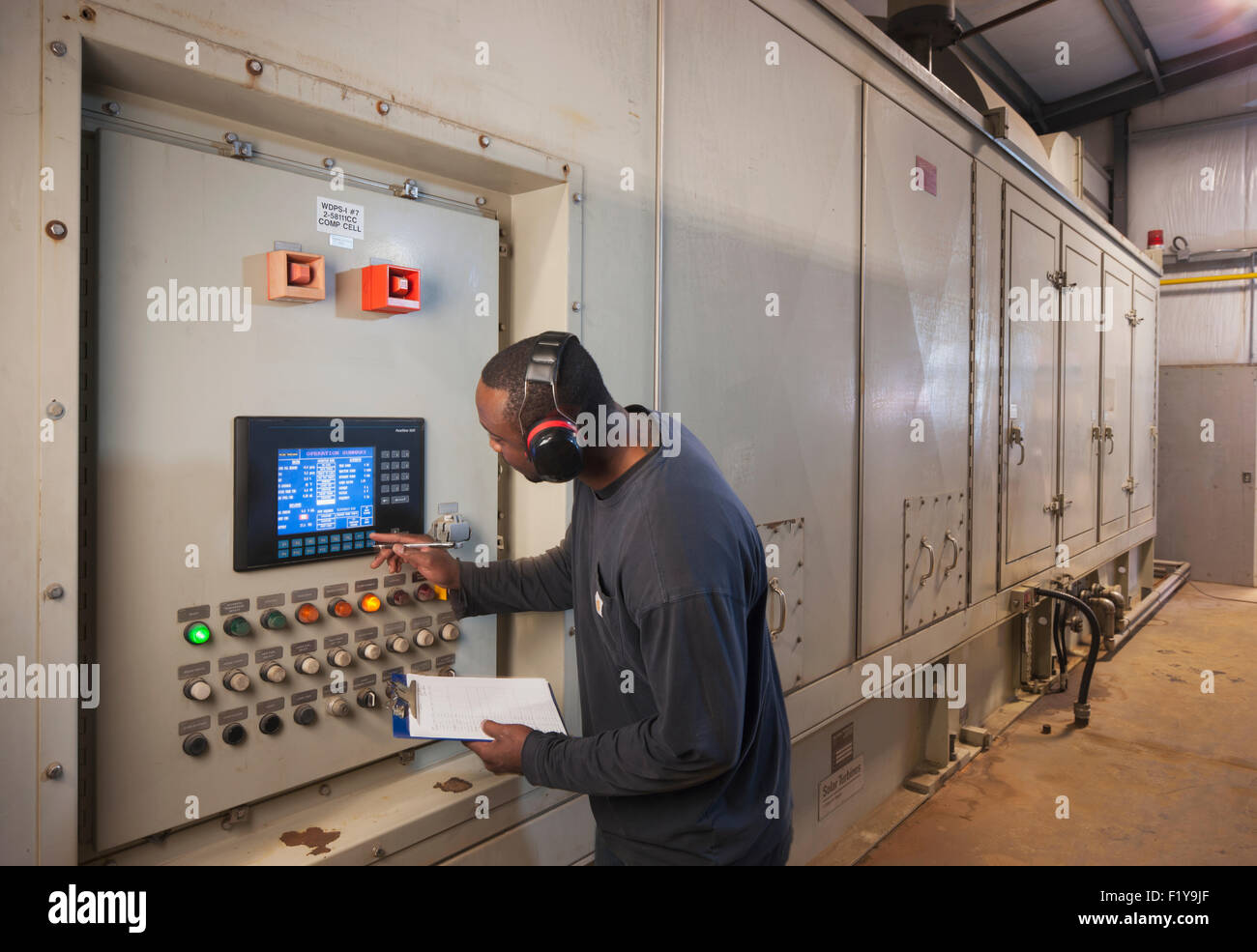 Alaska,Inspecting,Power Plant,Control Panel Stock Photo - Alamy