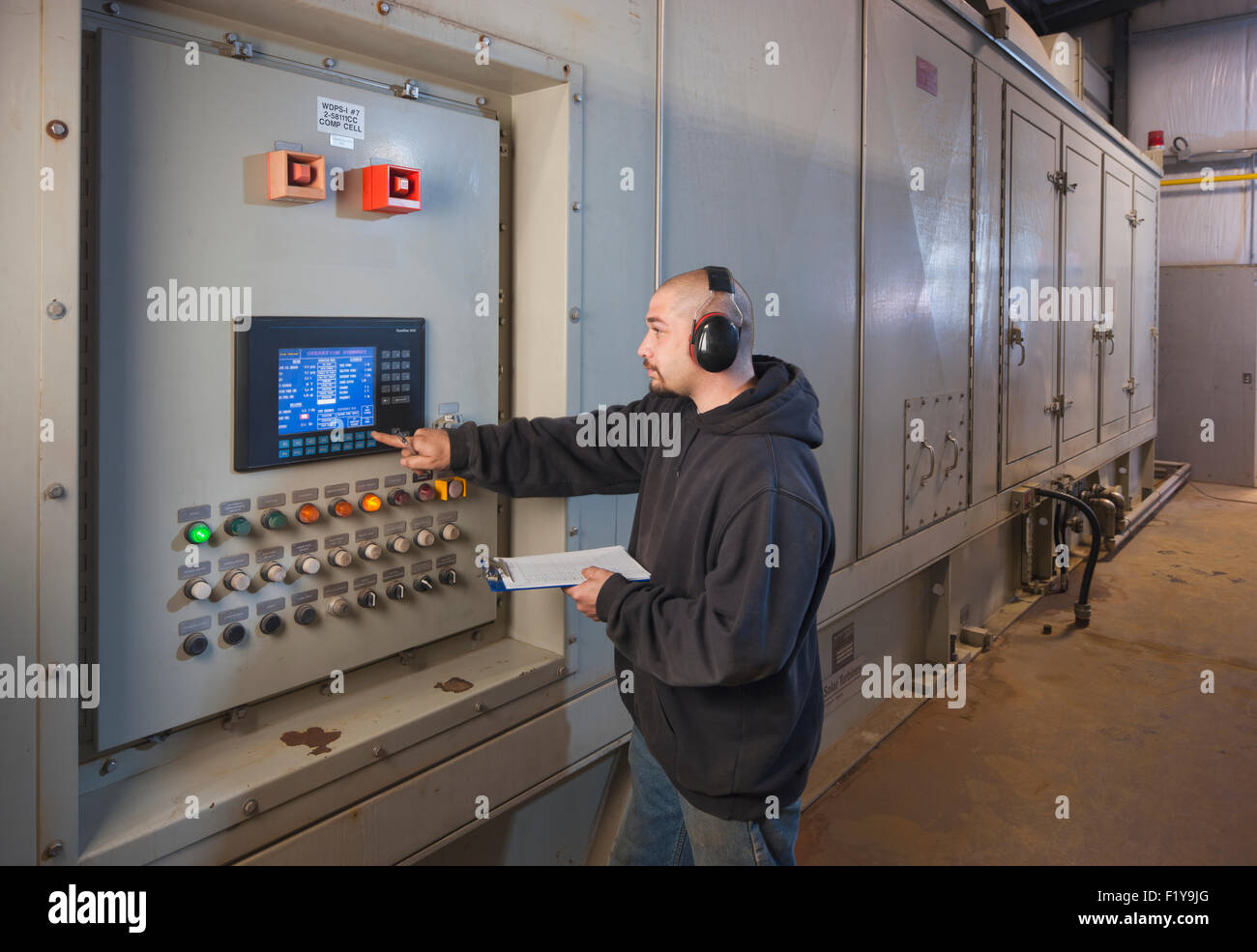 Alaska,Inspecting,Power Plant,Control Panel Stock Photo - Alamy