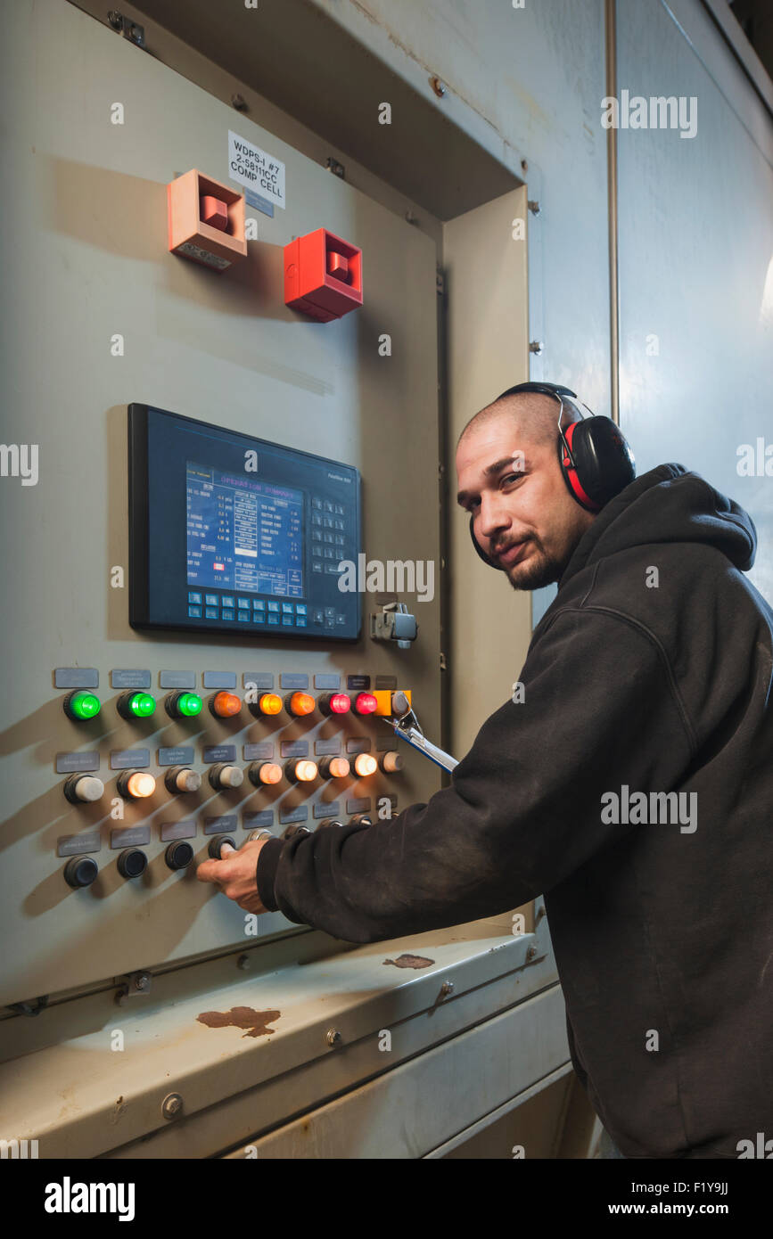 Portrait,Alaska,Power Plant,Control Panel Stock Photo - Alamy