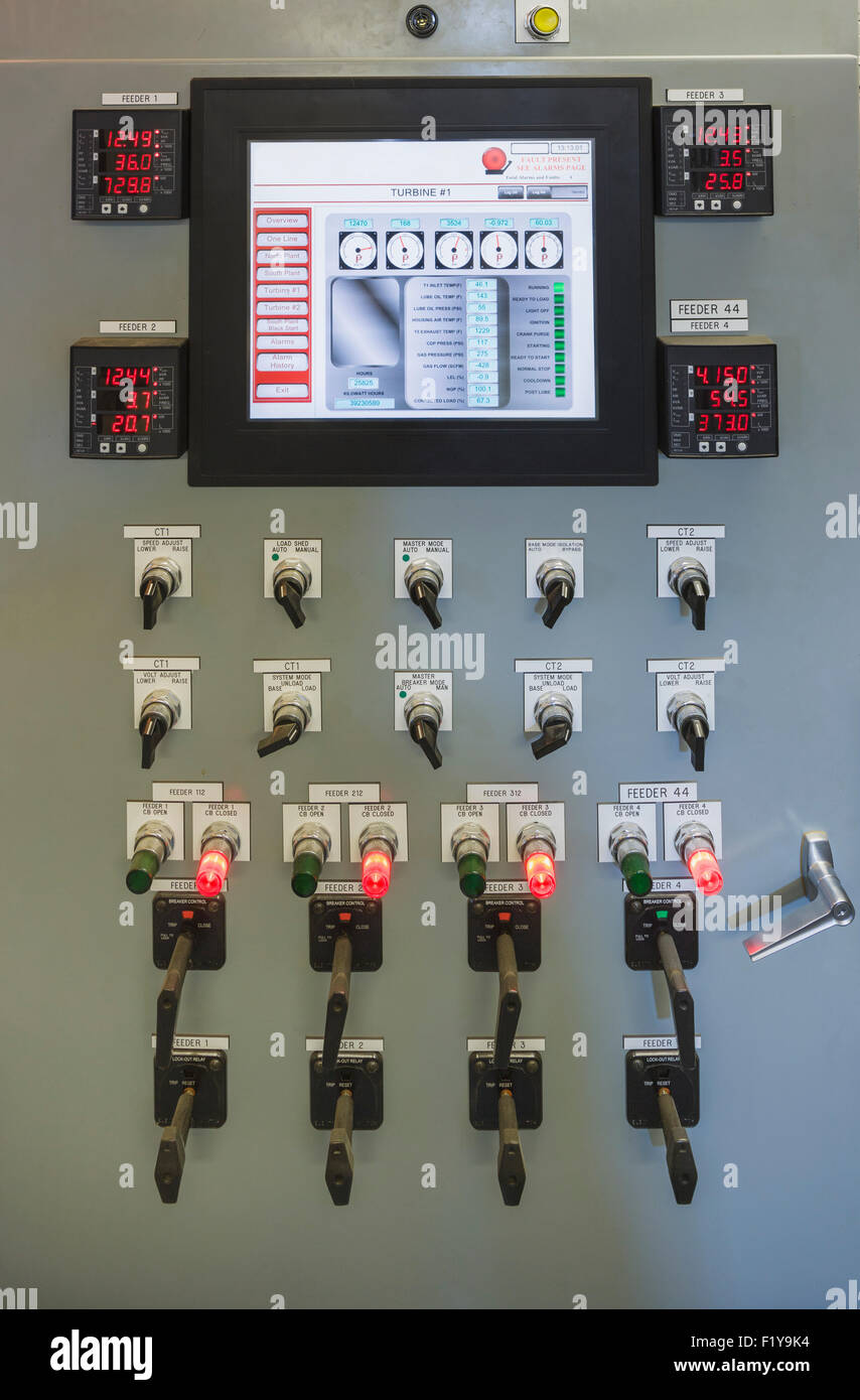 Alaska,Power Plant,Control Panel,Prudhoe Bay Stock Photo - Alamy