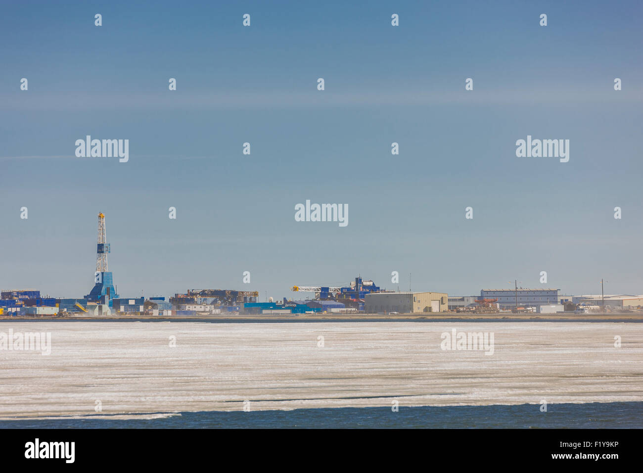 Alaska,Prudhoe Bay,Oil Industry,Drilling Rig Stock Photo - Alamy