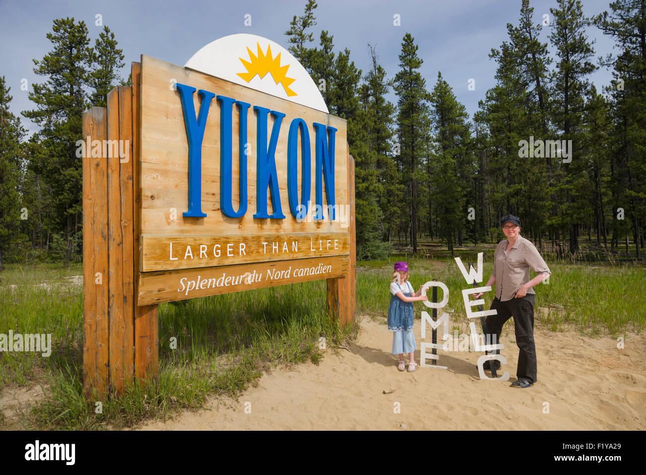 Welcome yukon territory canada sign hi-res stock photography and images ...