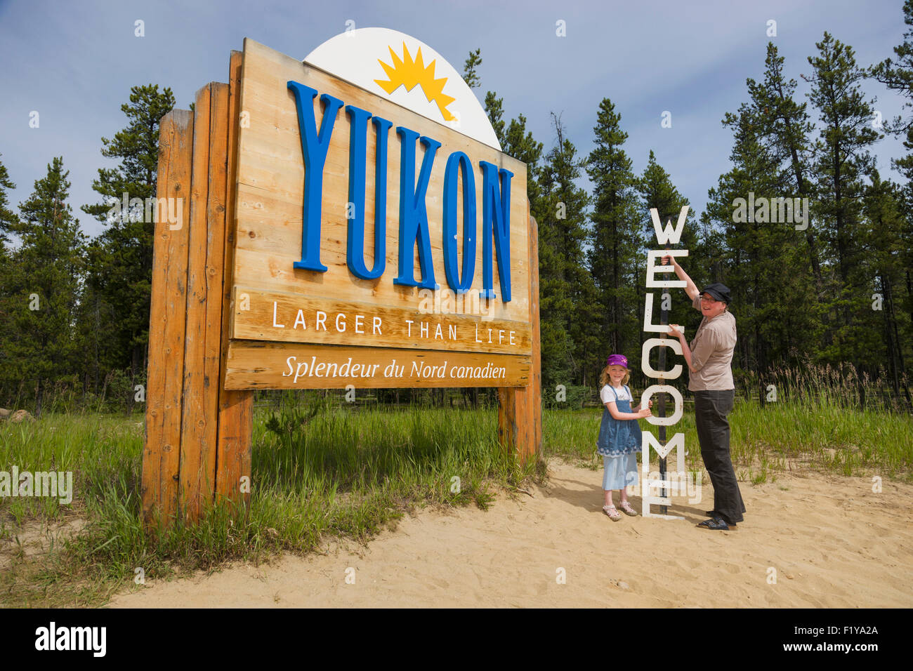 Welcome yukon territory canada sign hi-res stock photography and images ...