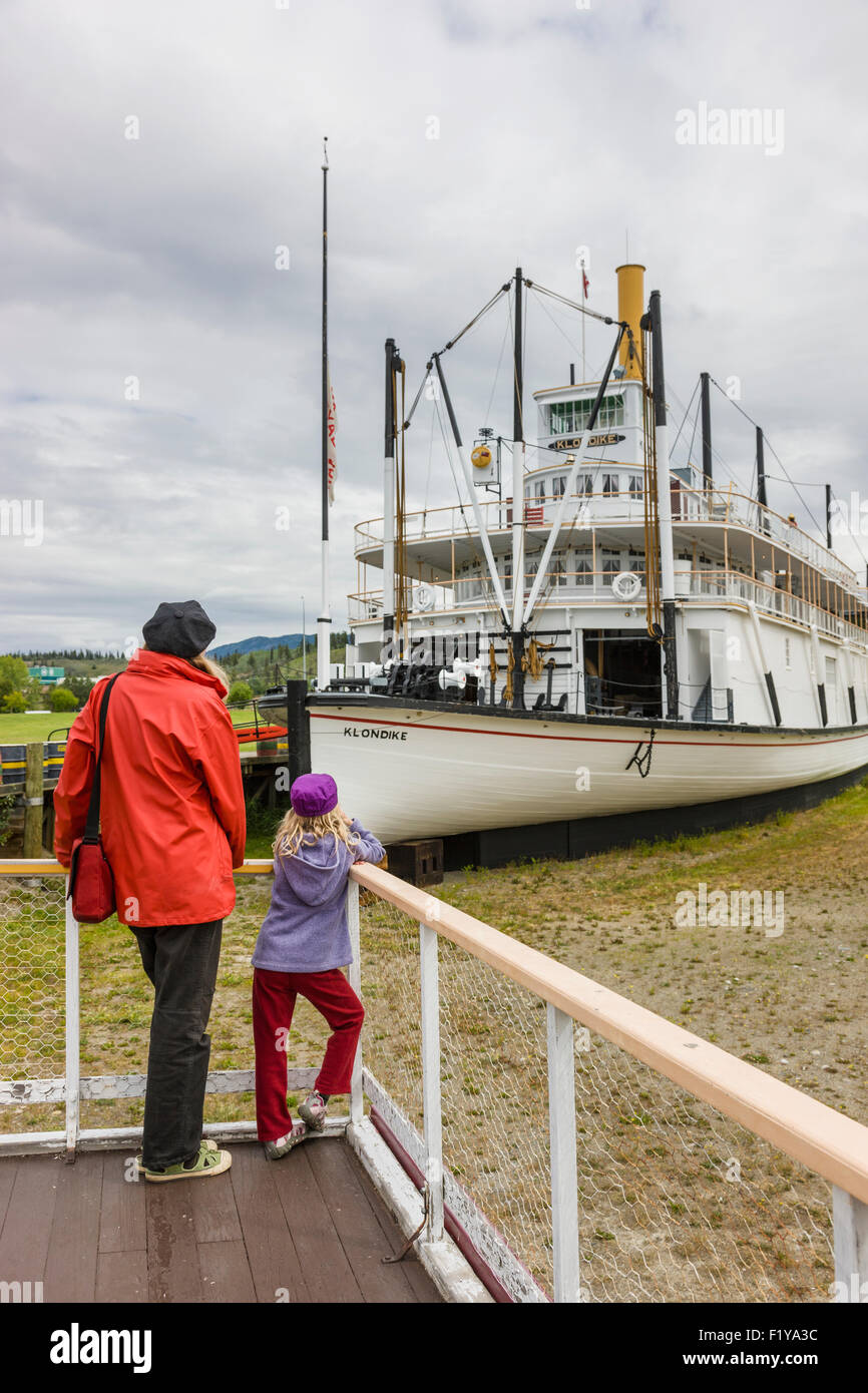 Girl,Canada,Mom,Yukon,Steam Ship,Ss Klondike Stock Photo - Alamy