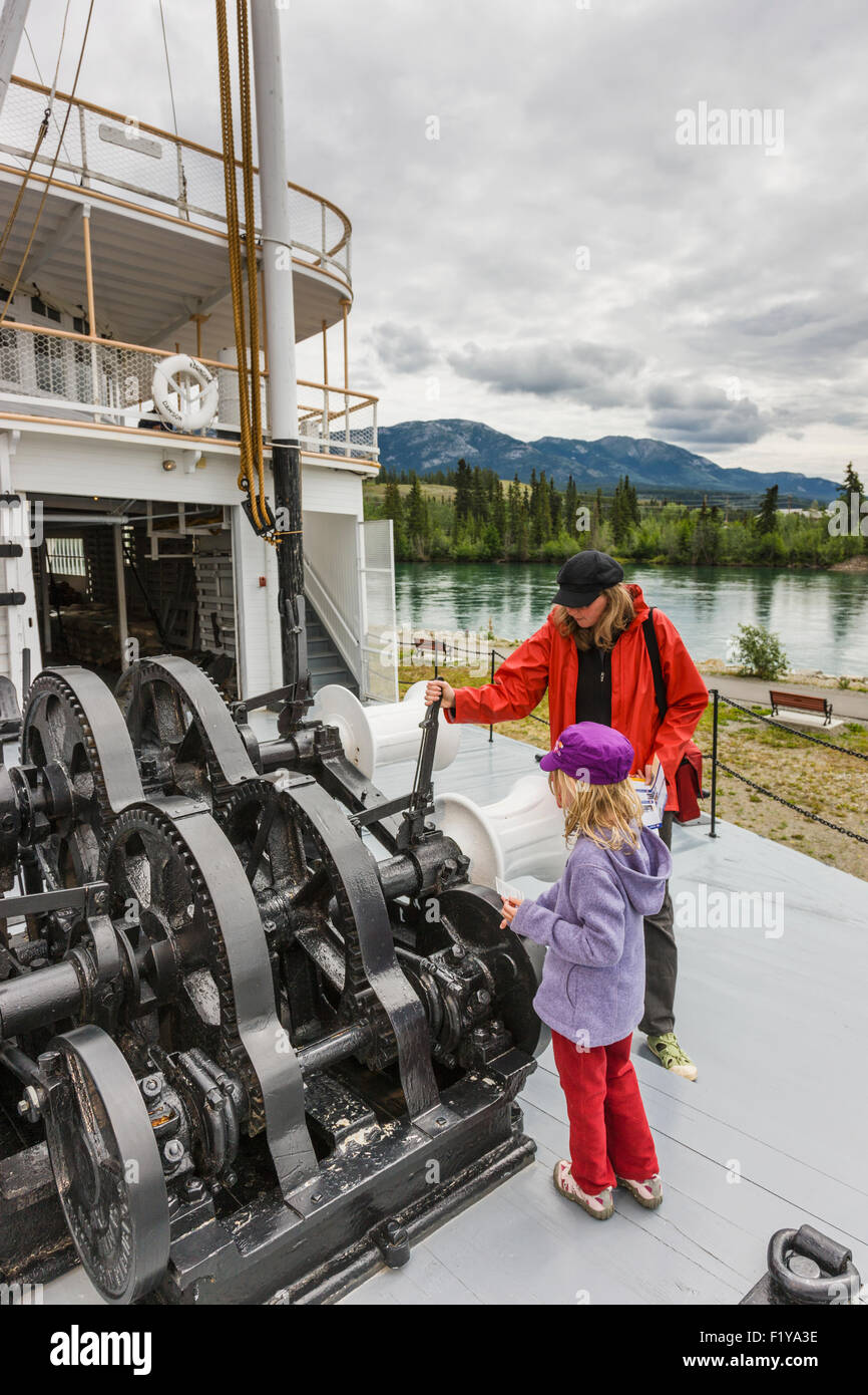 Girl,Canada,Mom,Yukon,Steam Ship,Ss Klondike Stock Photo - Alamy