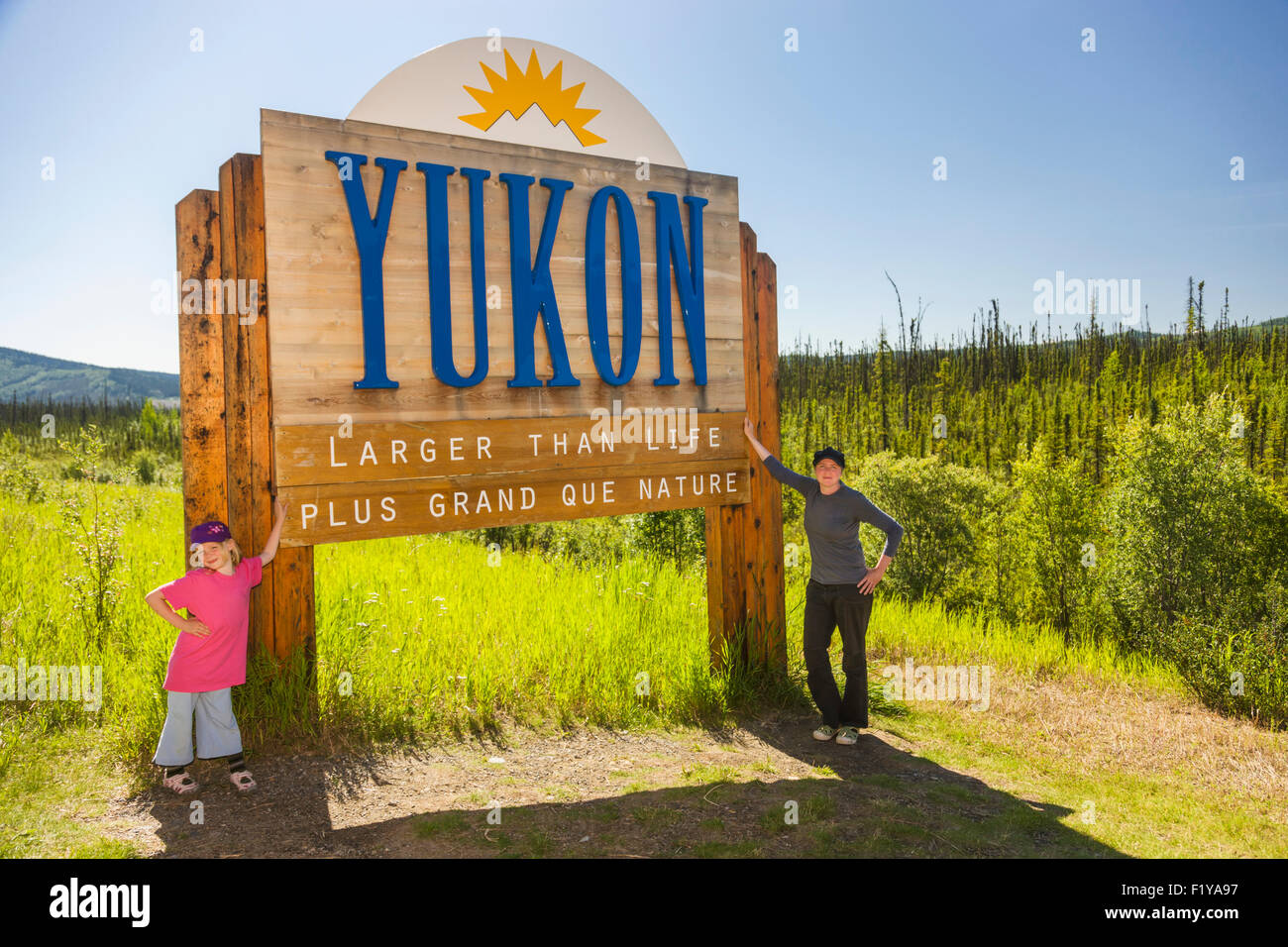 Welcome yukon territory canada sign hi-res stock photography and images ...