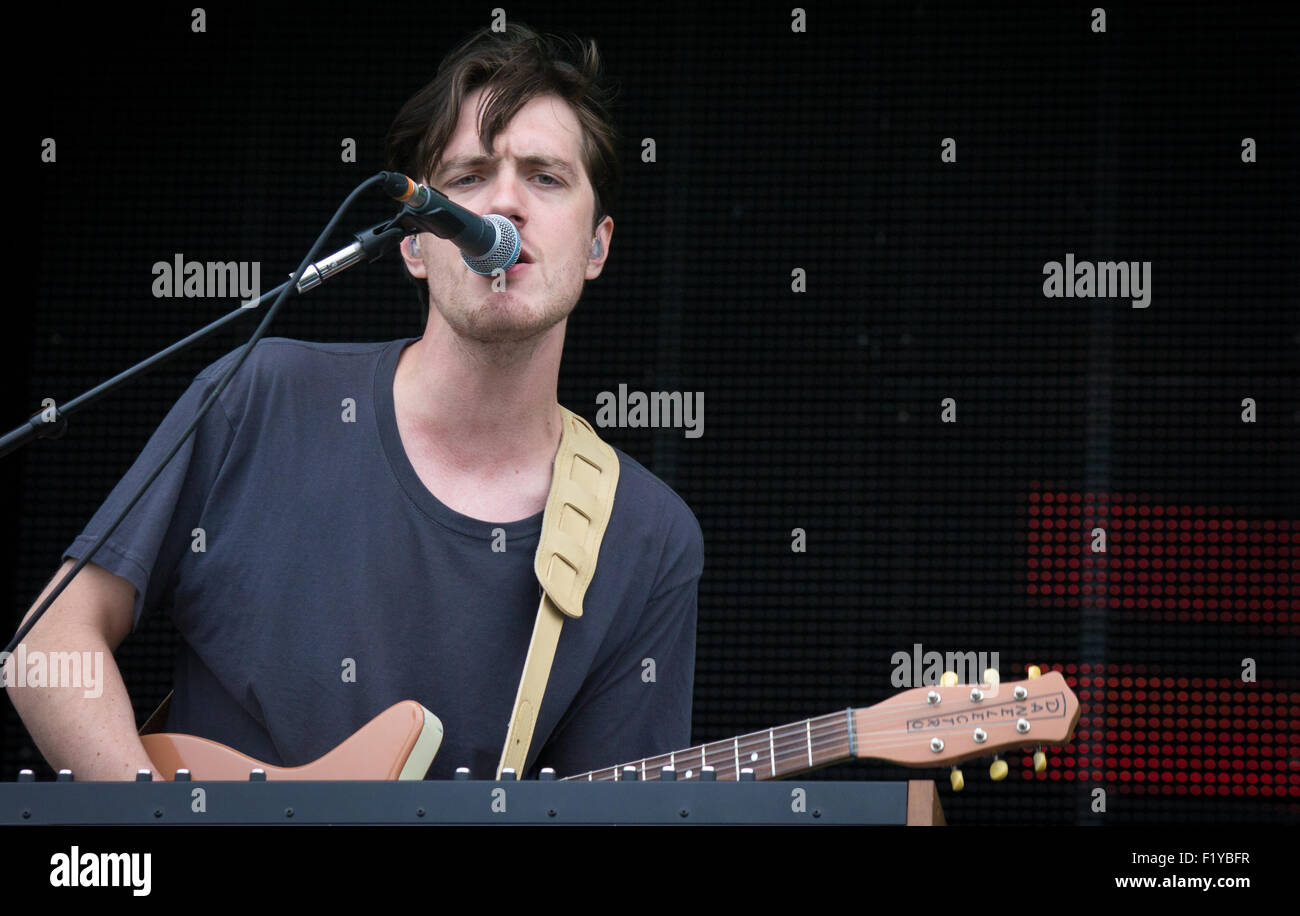 Sam Berridge of Flyte singing at Victorious Festival 2015 Stock Photo ...