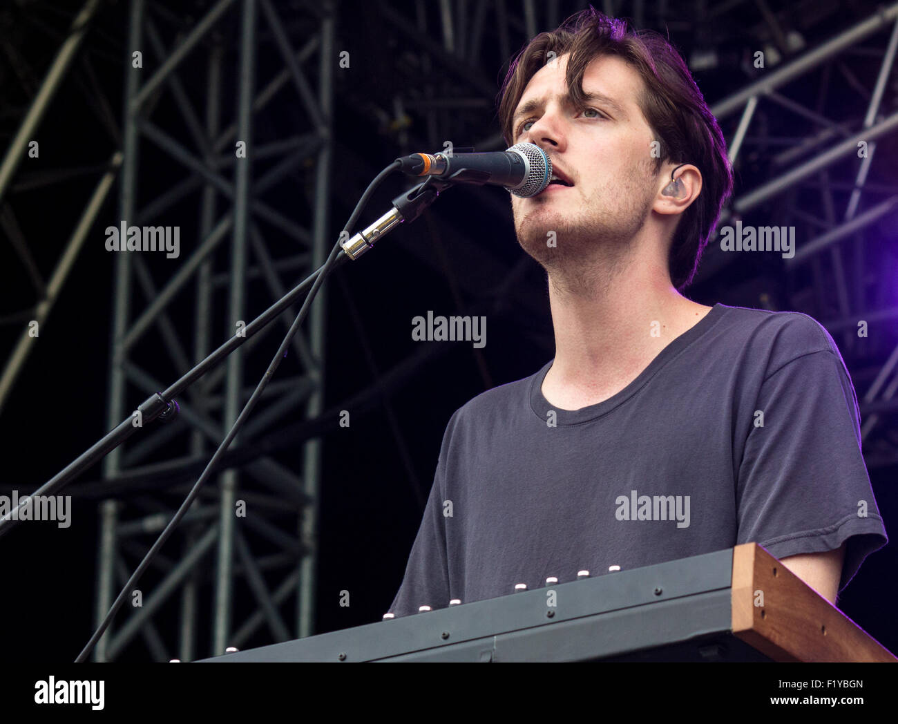 Sam Berridge of Flyte singing at Victorious Festival 2015 Stock Photo ...