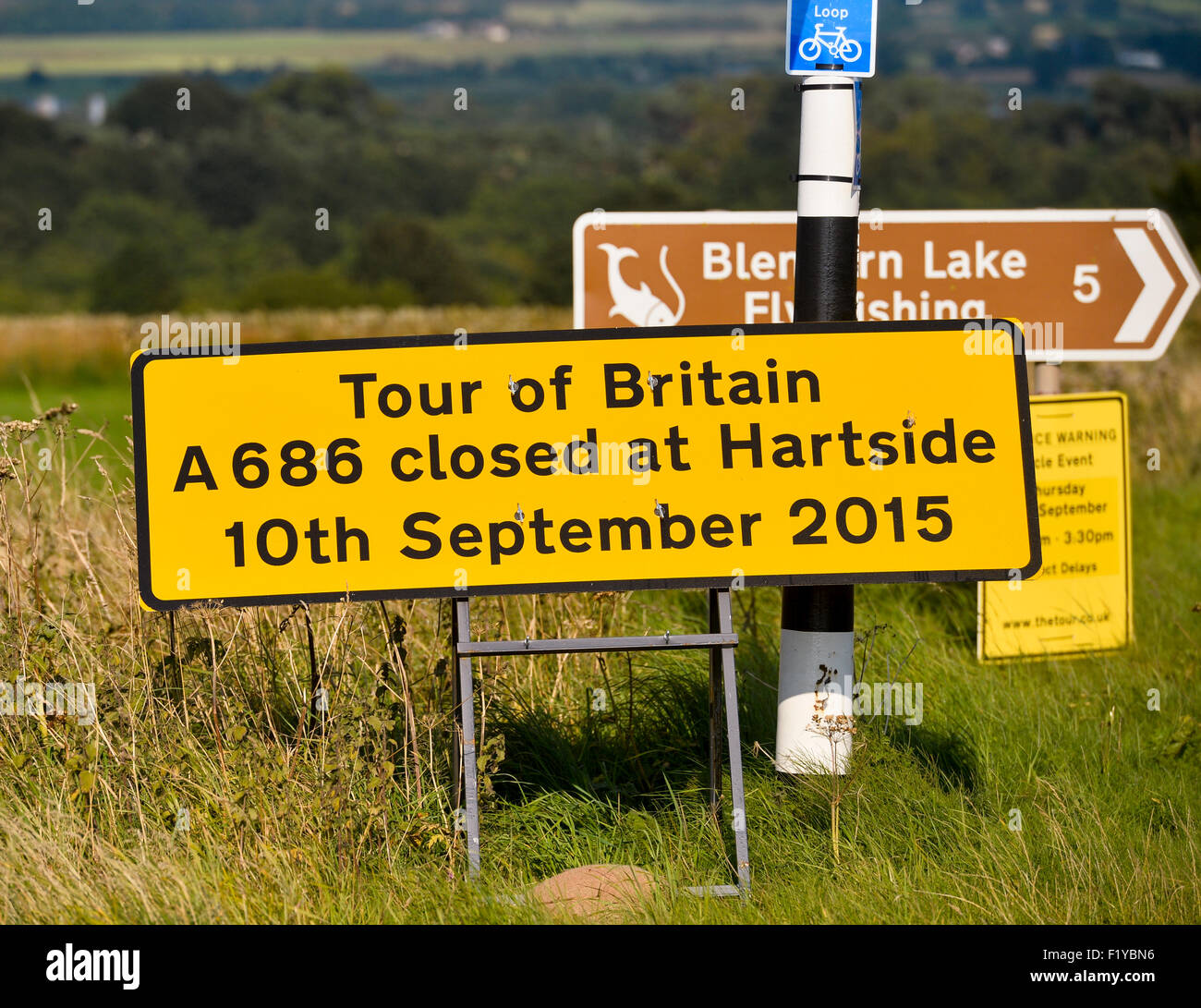 Cumbria prepares for Stage Five of the Tour of Britain Cycle Race. The ...