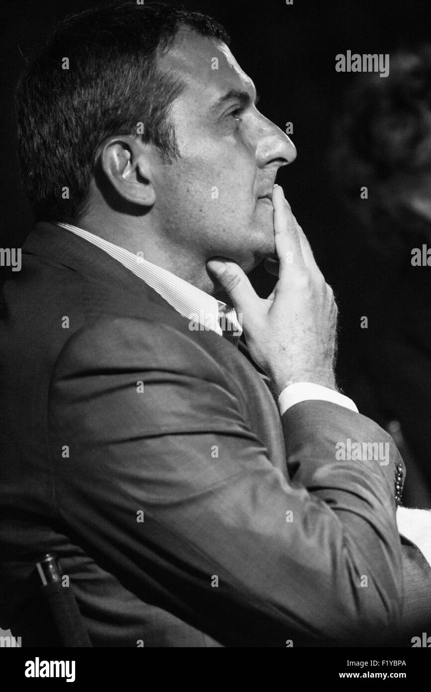 Arona Italy. 08th September 2015. Italian writer and journalist Mario ...