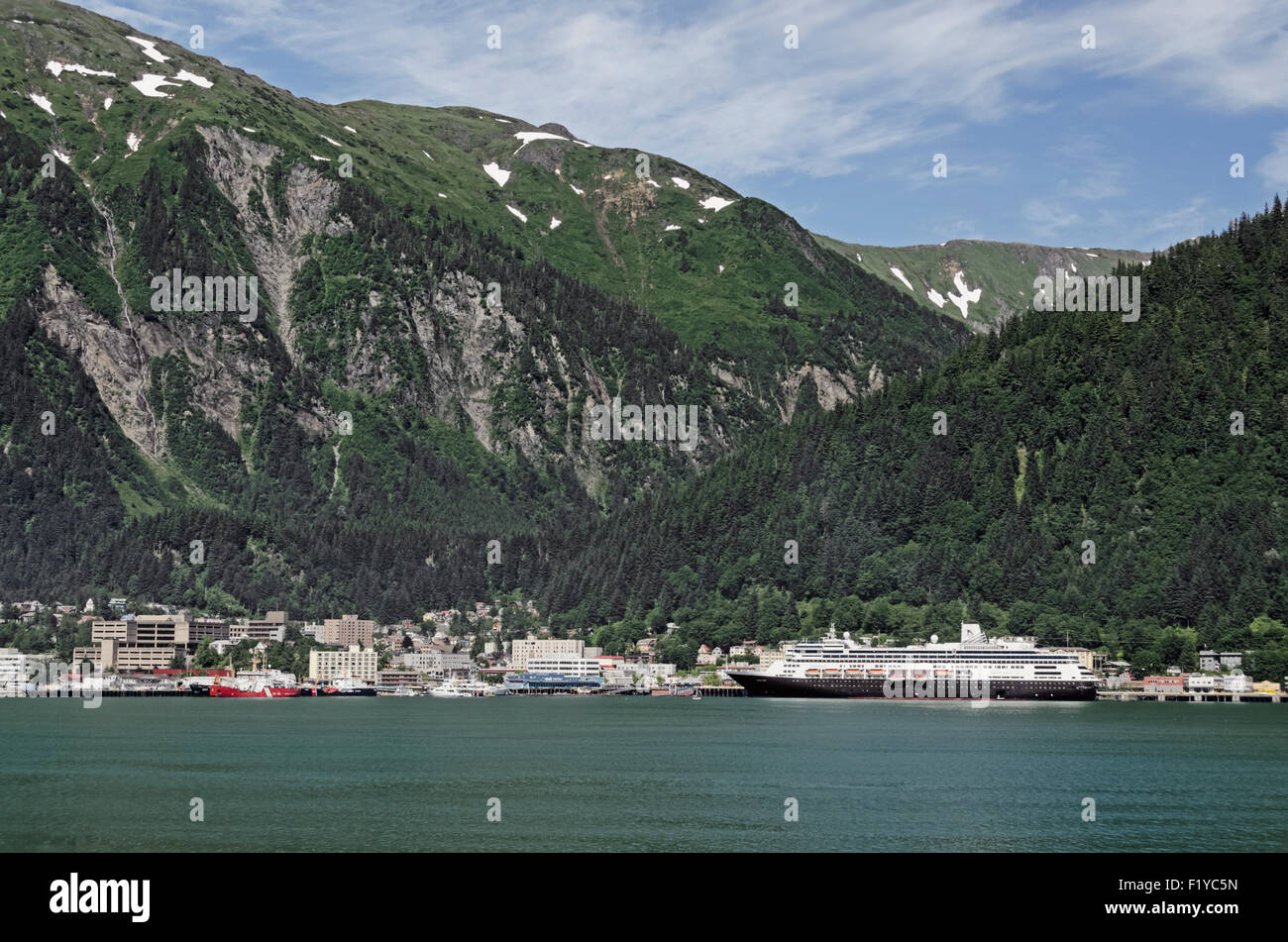 Alaska,Juneau,Cruise Ship,Douglas Island Stock Photo - Alamy