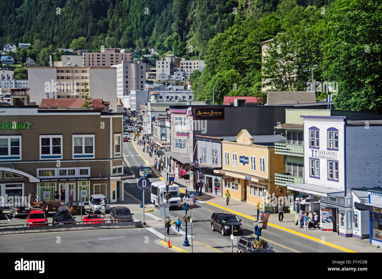 Alaska city franklin juneau st hi-res stock photography and images - Alamy