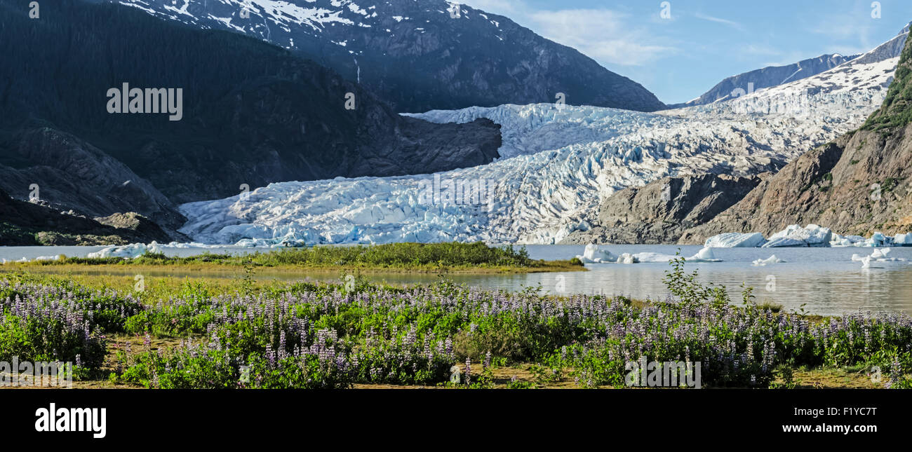 Juneau mountains lake valley hi-res stock photography and images - Alamy