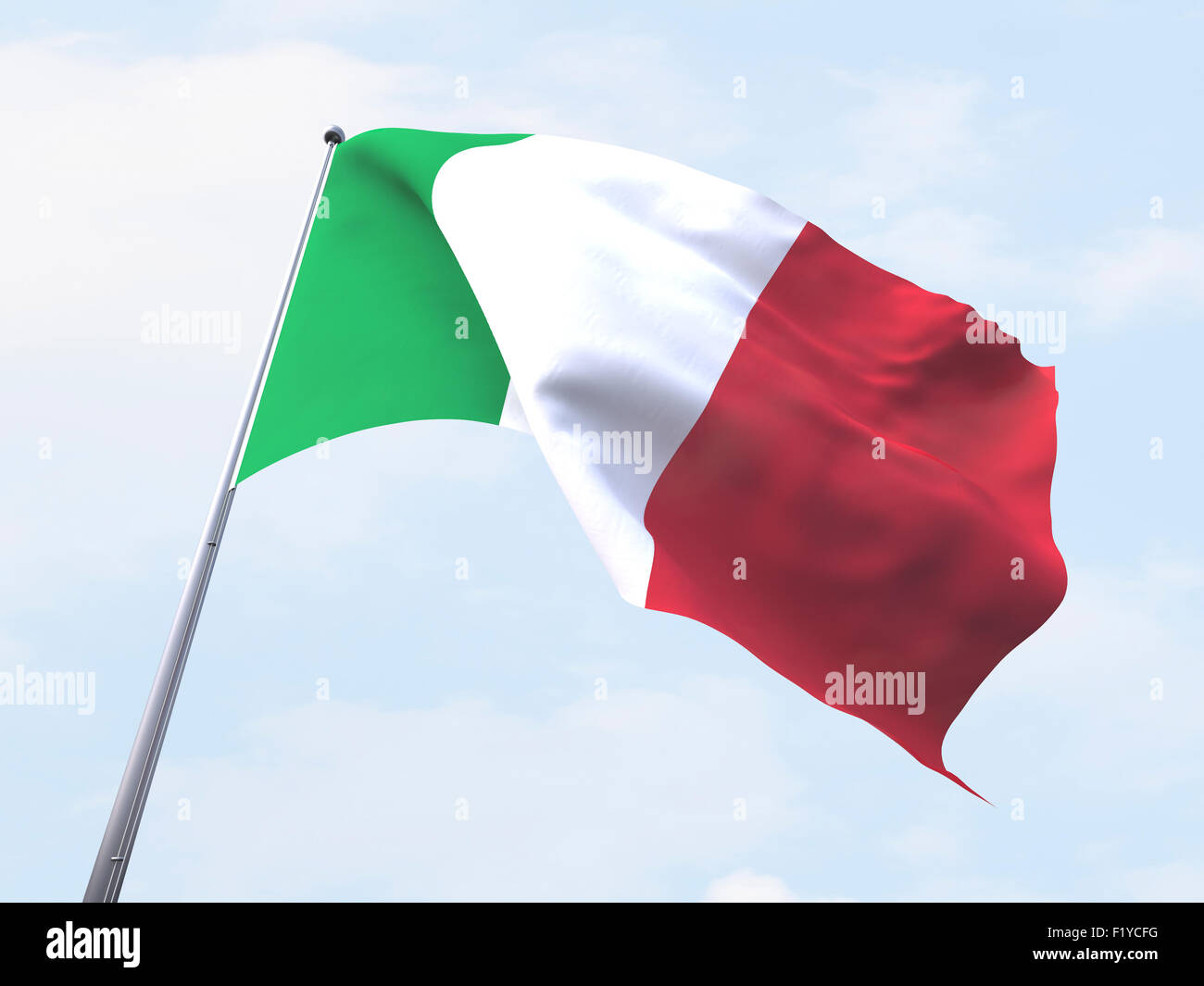 Italy flag flying hi-res stock photography and images - Alamy