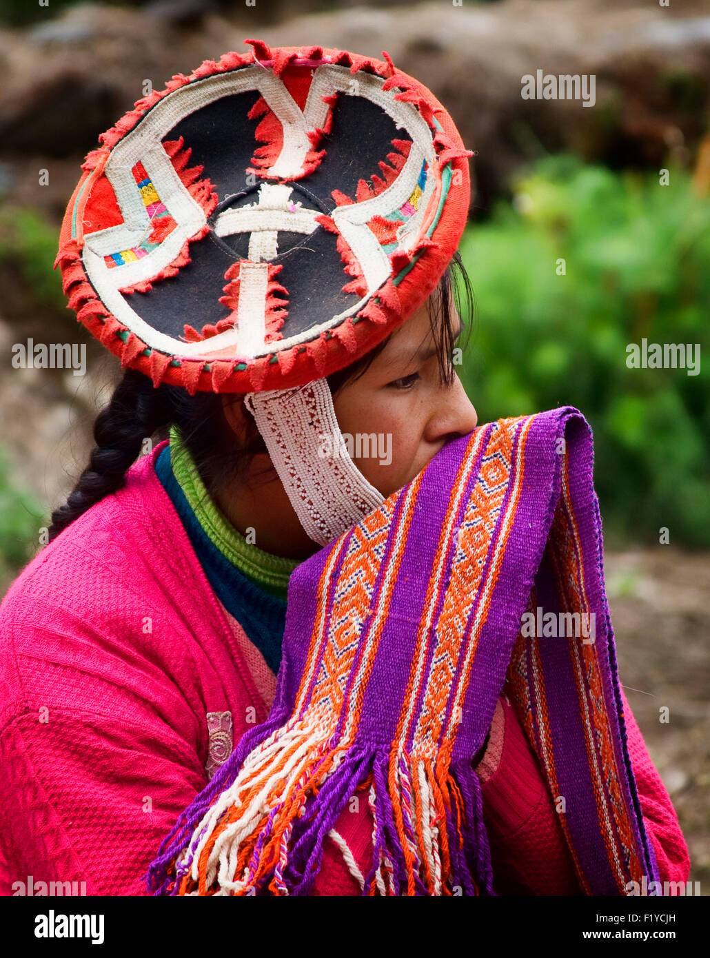 A native of Peru in the Patacancha valley, Peru Stock Photo - Alamy