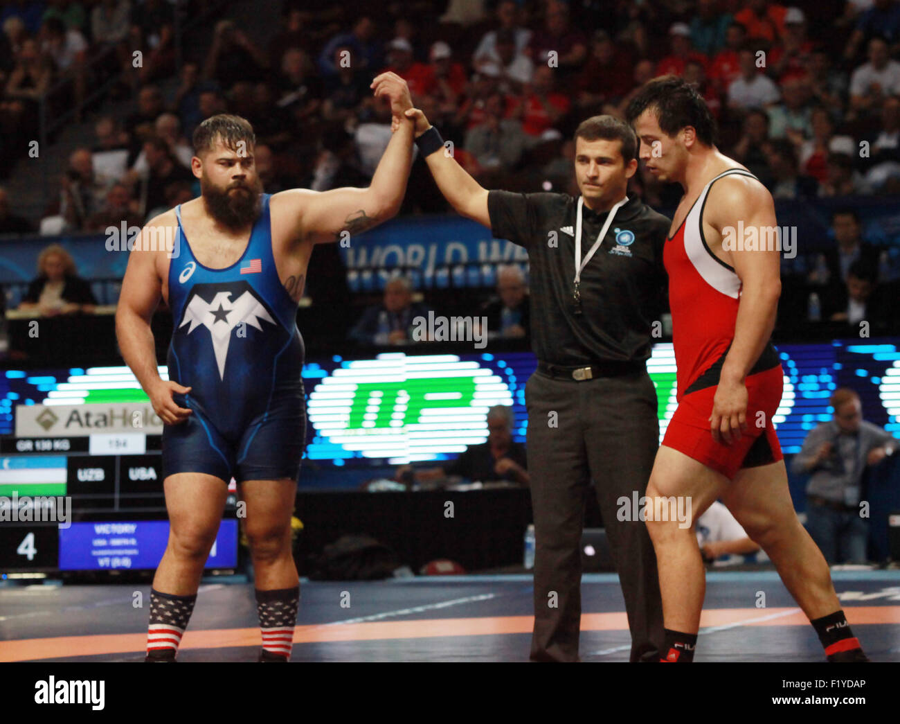 Las Vegas, Nevada, USA. 8th Sep, 2015. American Robby Smith defeats Uzbekistan's M Abdullaev on ...