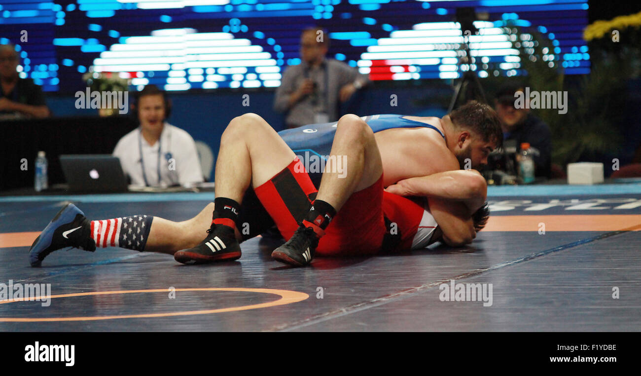 Las Vegas, Nevada, USA. 8th Sep, 2015. American Robby Smith defeats Uzbekistan's M Abdullaev on ...