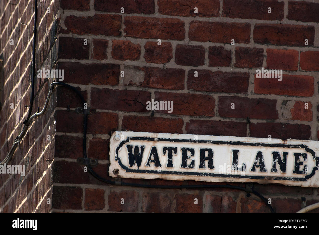 Water Lane street sign, Leeds Stock Photo - Alamy